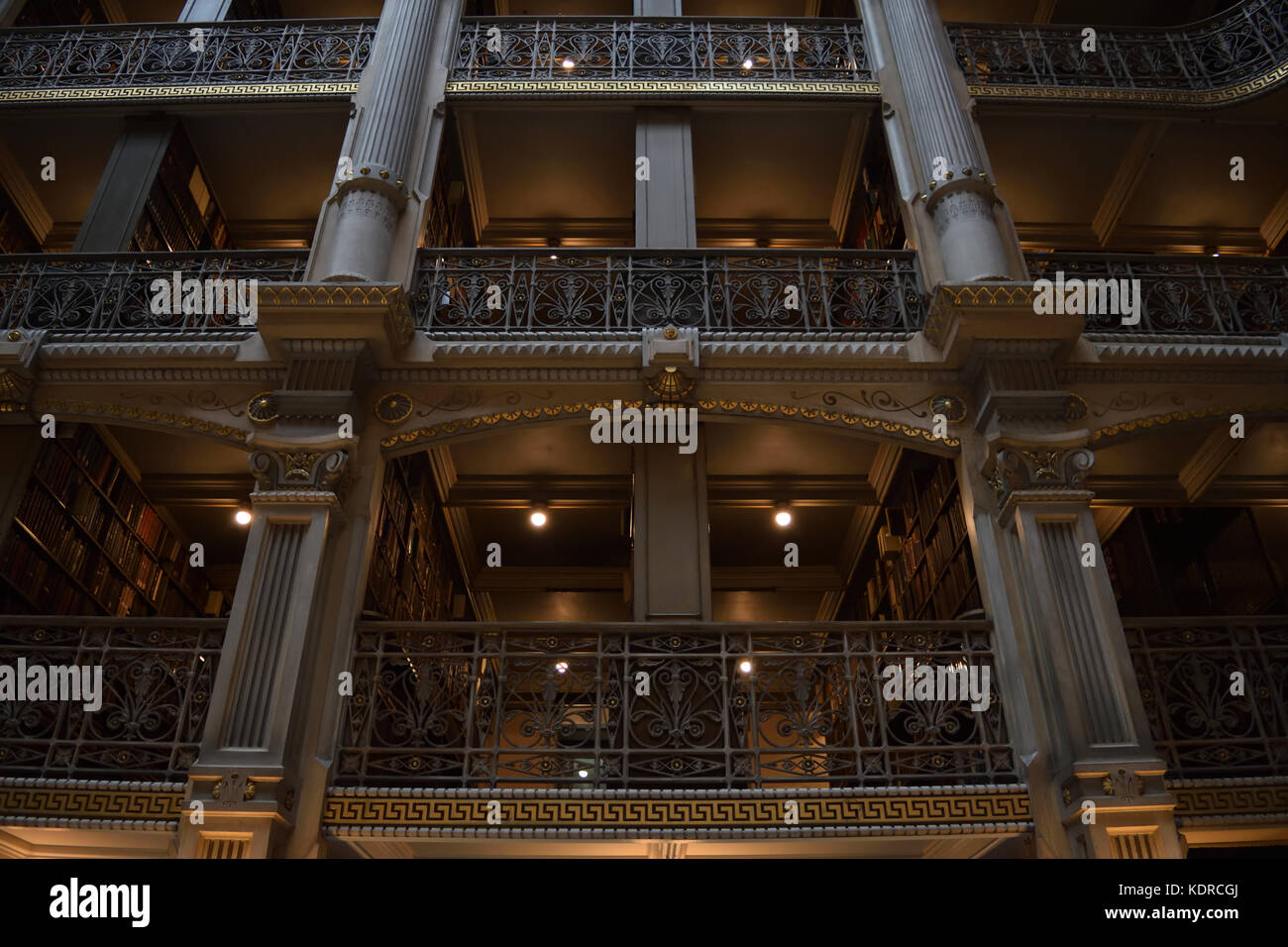 Interior of historic Peabody library Stock Photo - Alamy