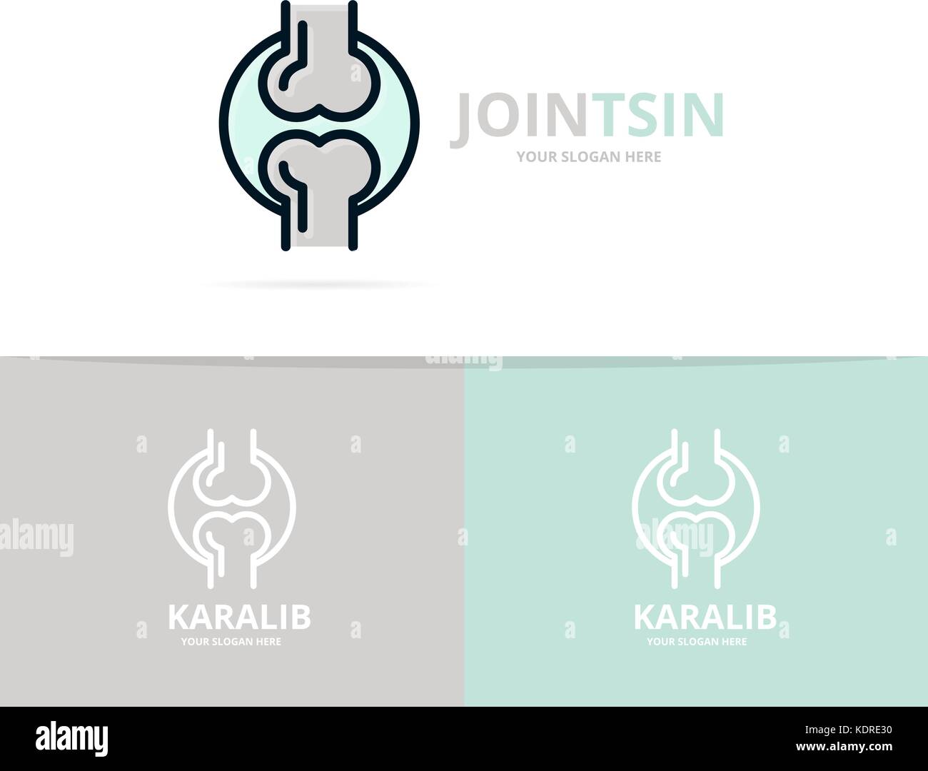 Unique joint and knee logo design template. Unique anatomy and medicine ...