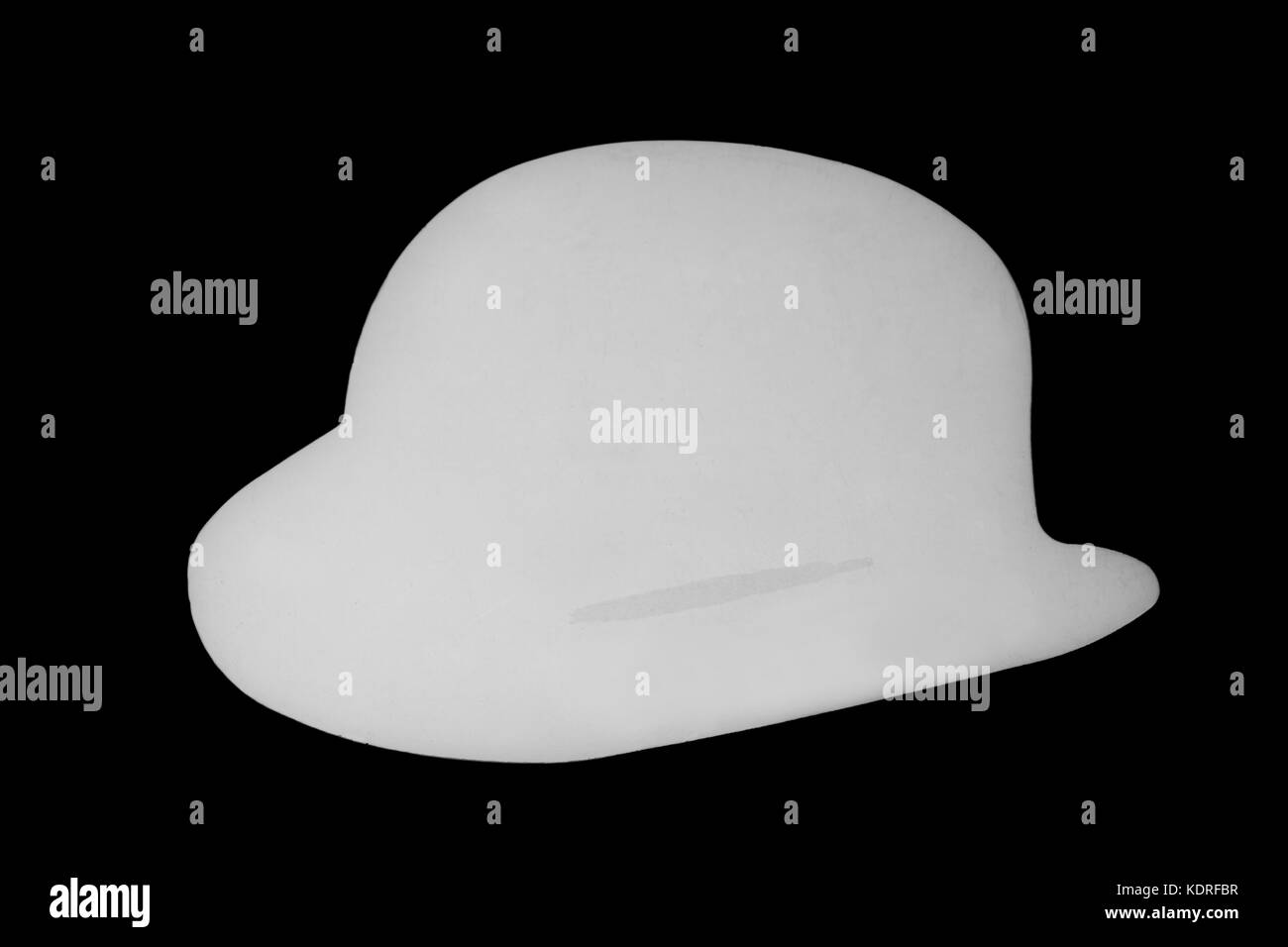 White Hat on black background Stock Photo - Alamy