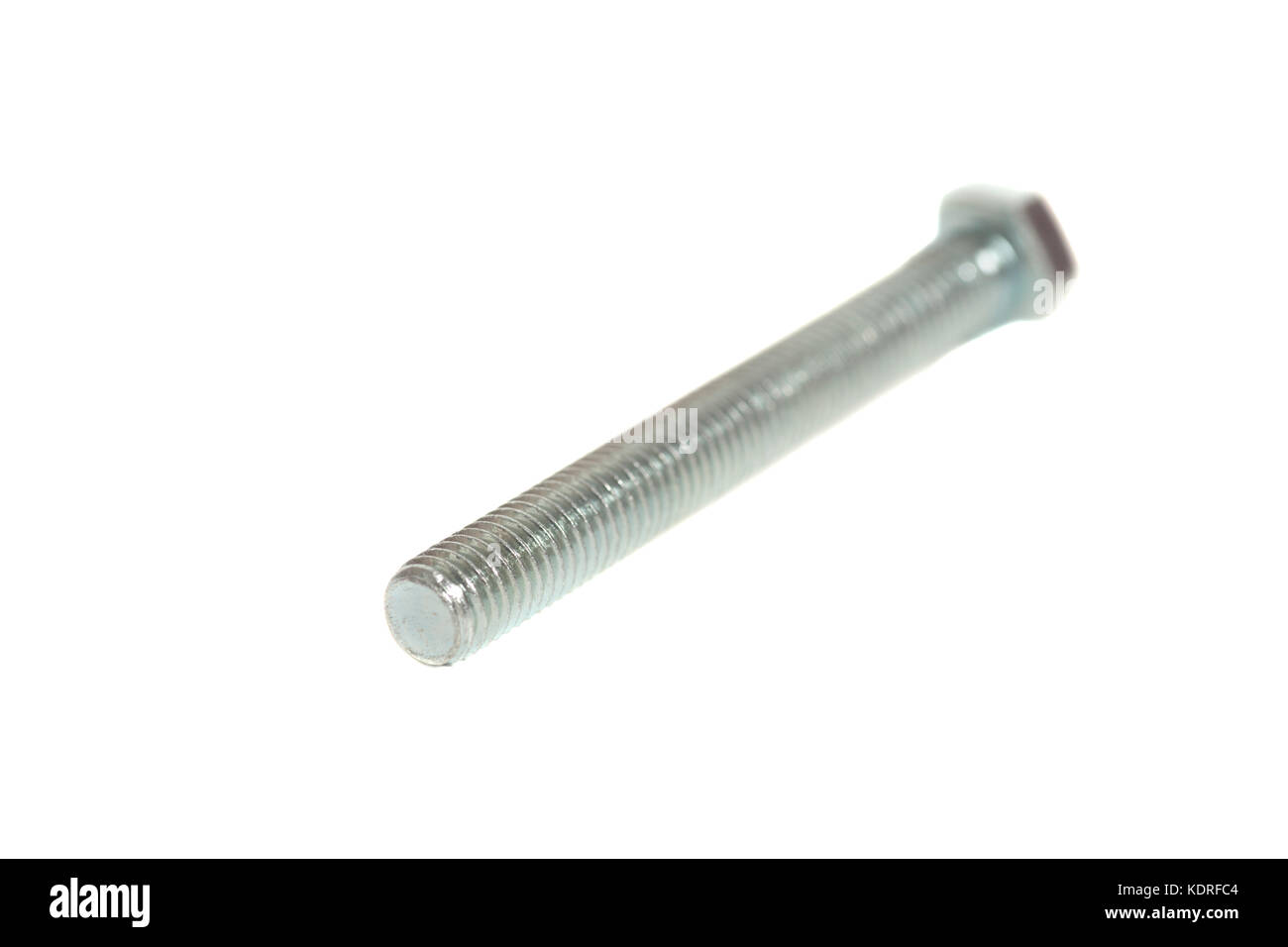 Metal bolt isolated on white background Stock Photo - Alamy