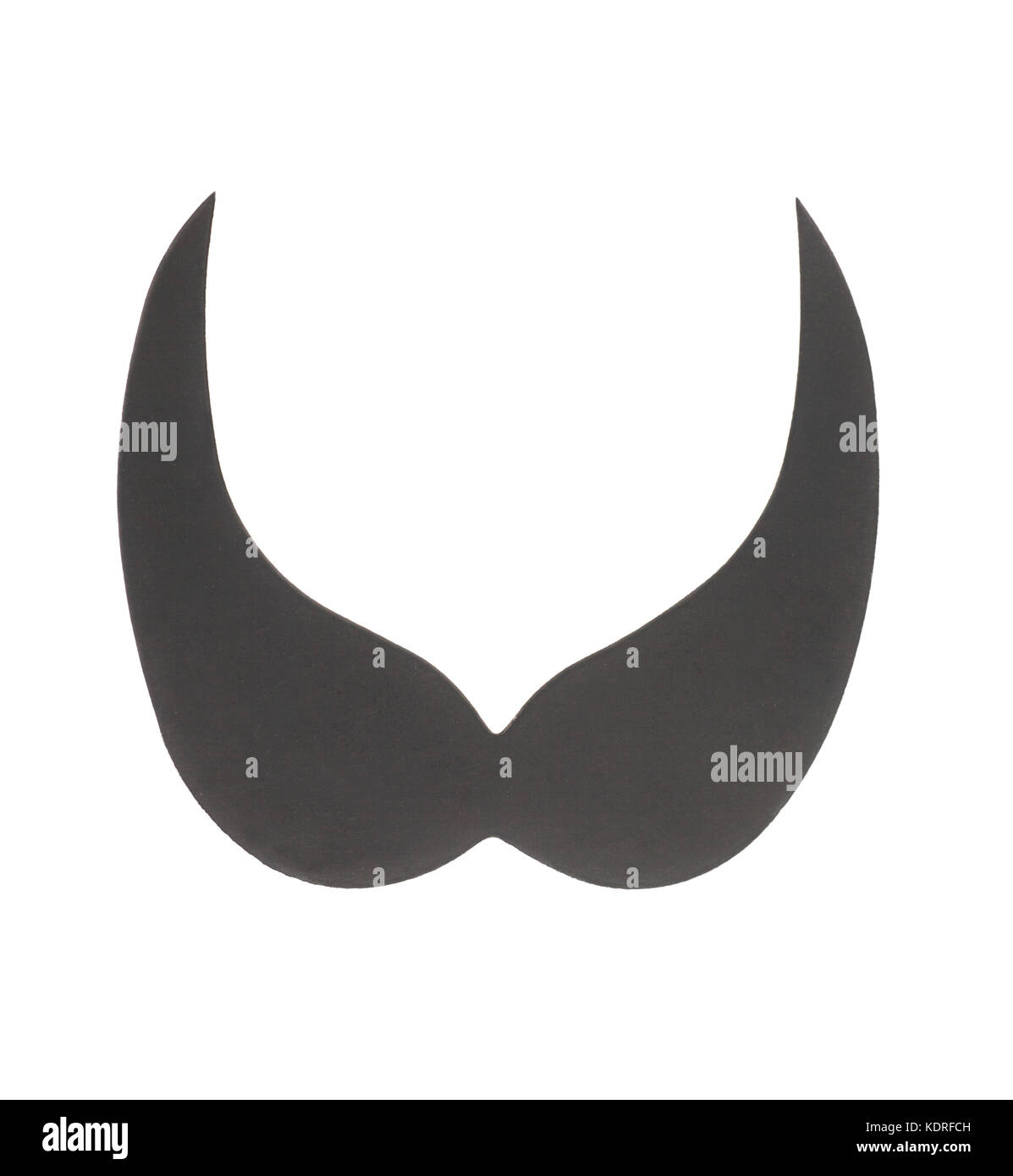 Fake black mustache isolated on white background Stock Photo - Alamy