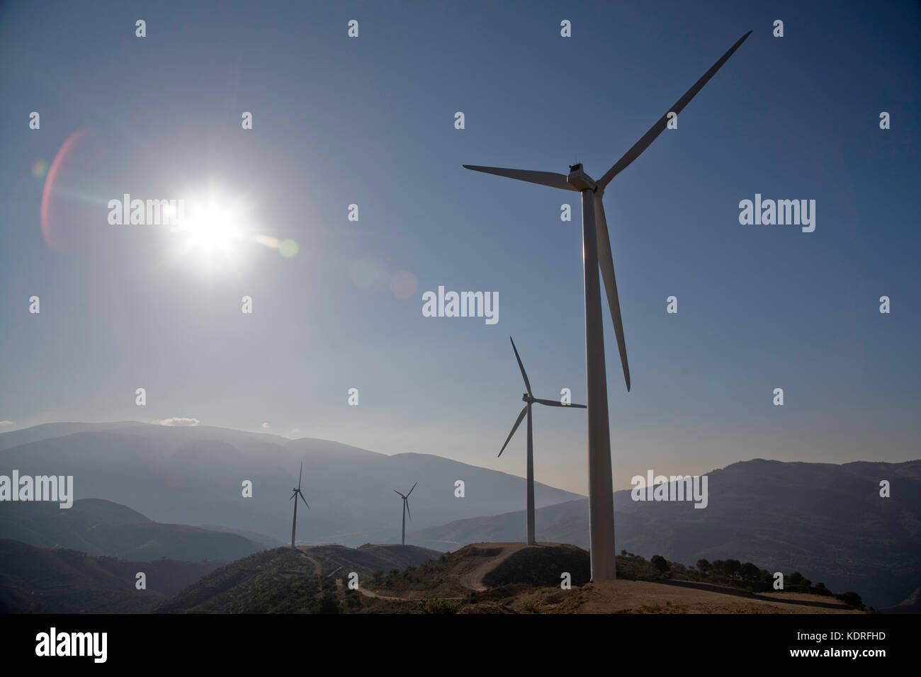 Wind Turbine, Wind Farm, Spain Stock Photo - Alamy