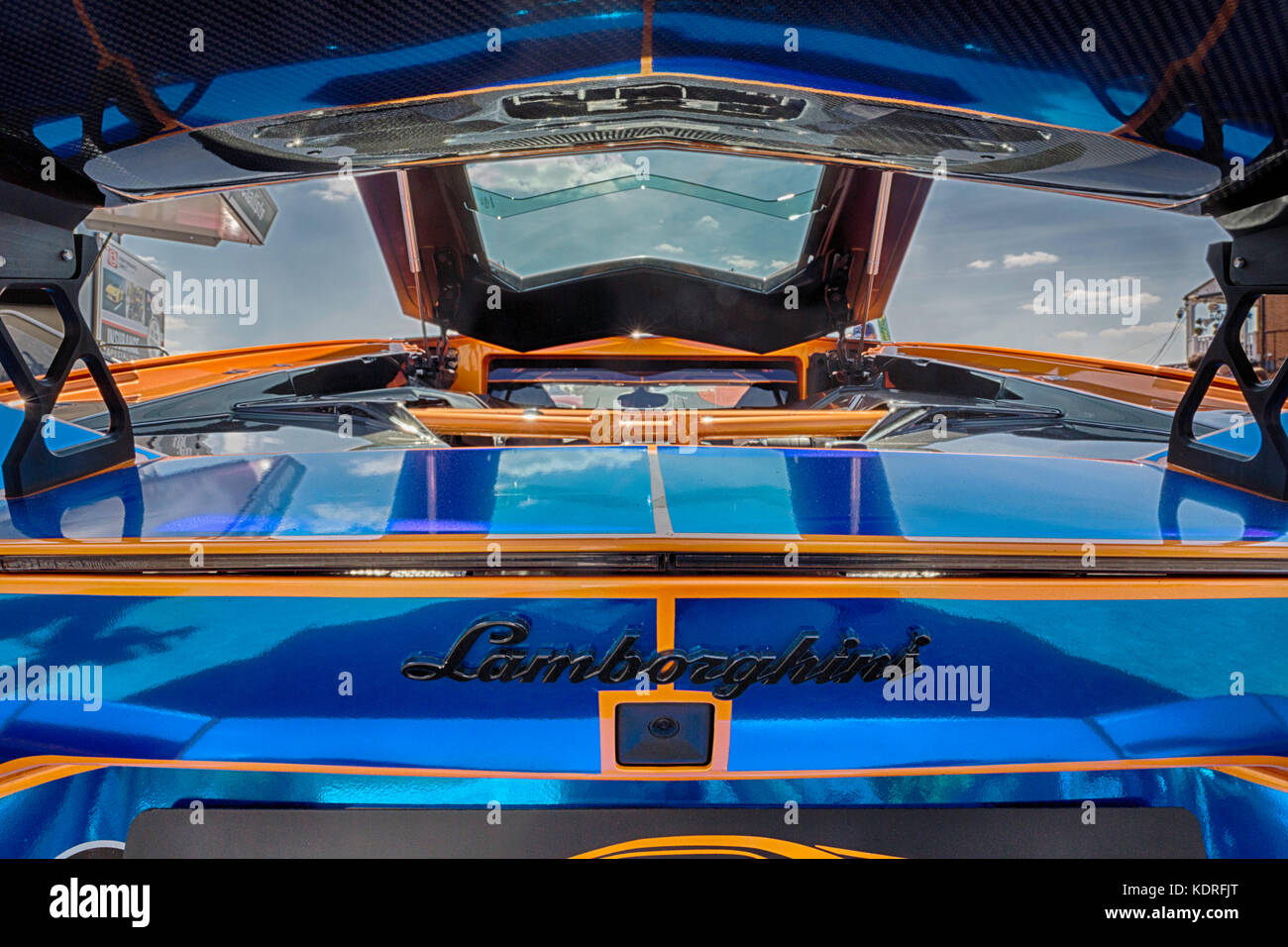 Lamborghini Rear Wing Stock Photo - Alamy