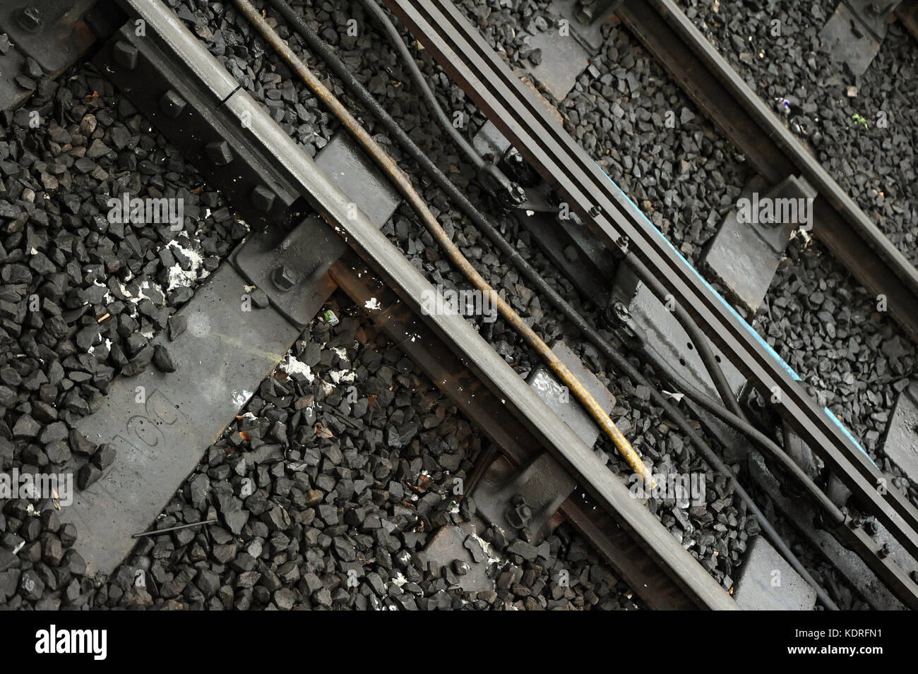 Track and point rodding at Bridgnorth Station. Severn Valley Railway ...