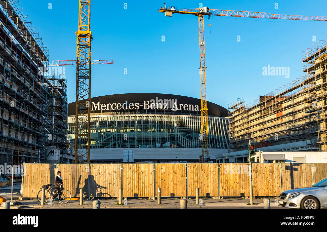 Construction site near the Mercedes Benz Arena (formerly: O2 World ...
