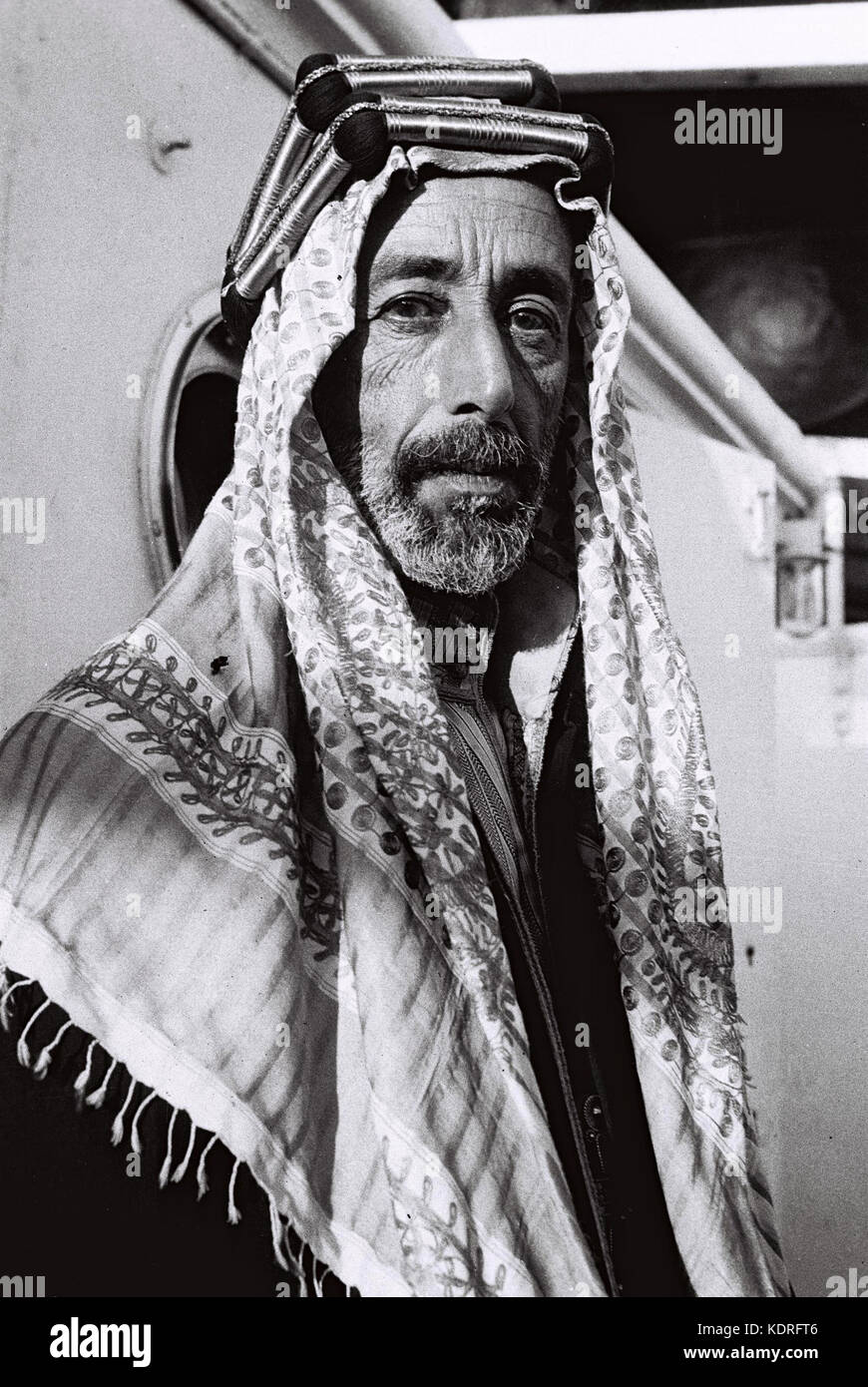 EXILED KING ALI OF HEJAZ PHOTOGRAPHED ABOARD A SHIP ANCHORING OFF OF ...