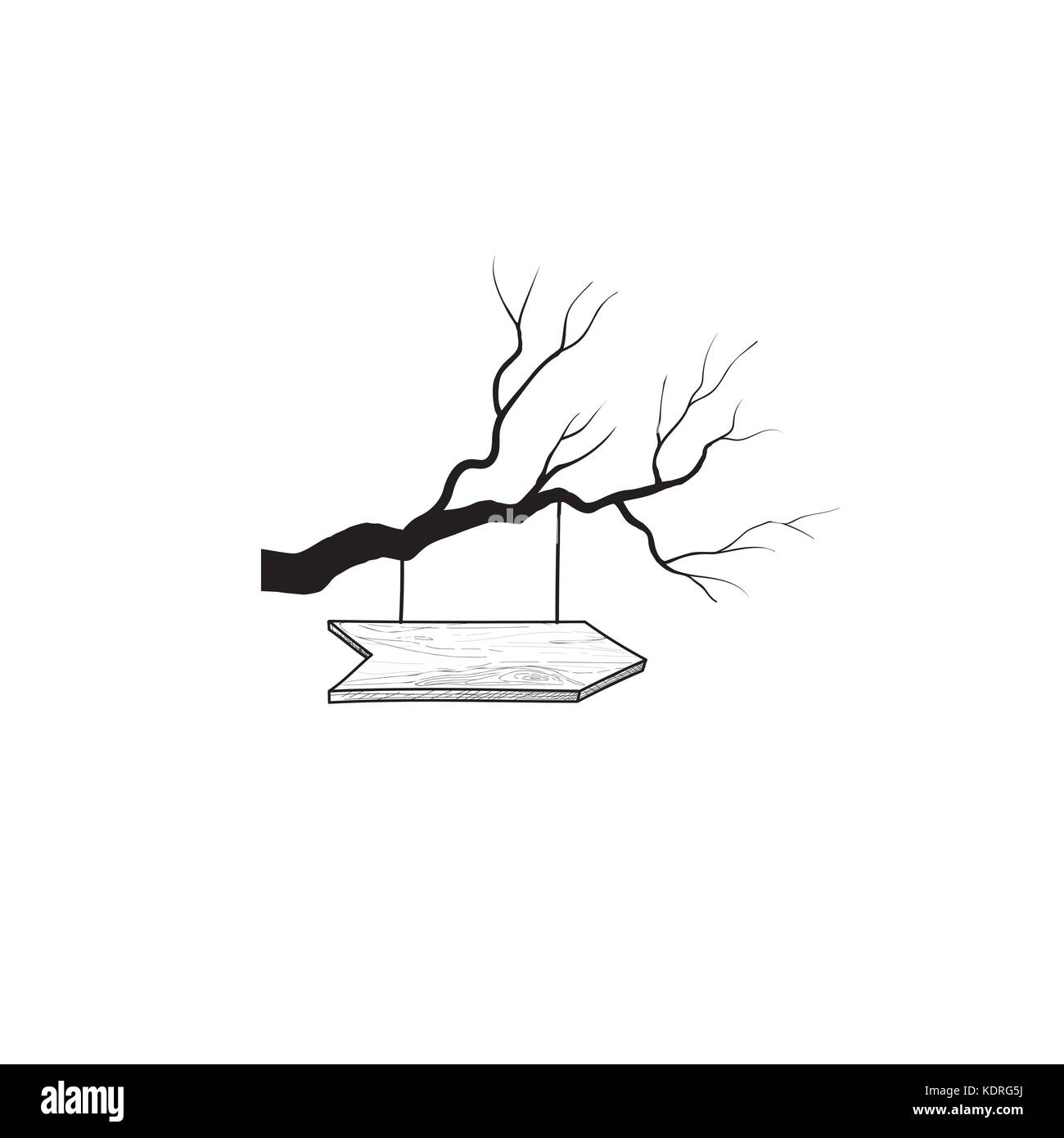 Stick arrow sign Cut Out Stock Images & Pictures - Alamy