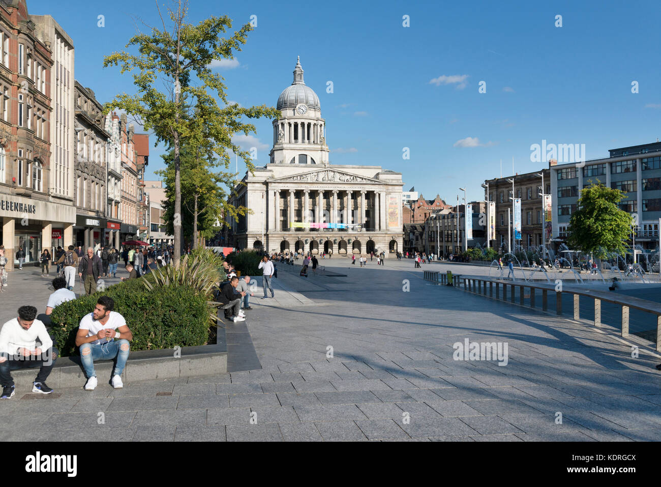 Old Market Square, Nottingham, looking east towards Nottingham Council ...