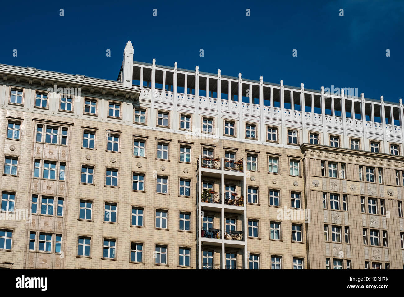 residential building exterior in Berlin - building facade Stock Photo ...