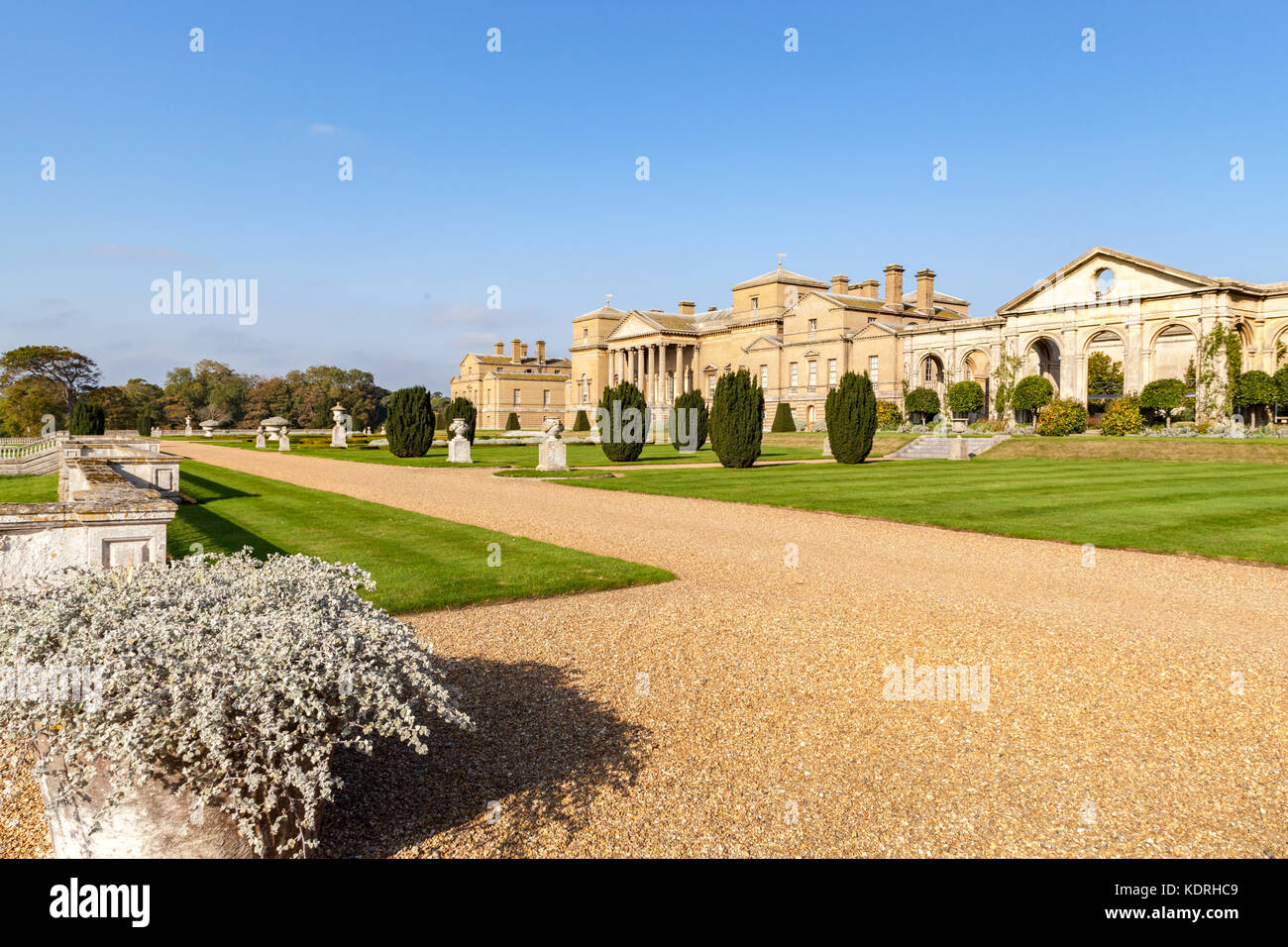 view of holkham hall in norfolk Stock Photo - Alamy