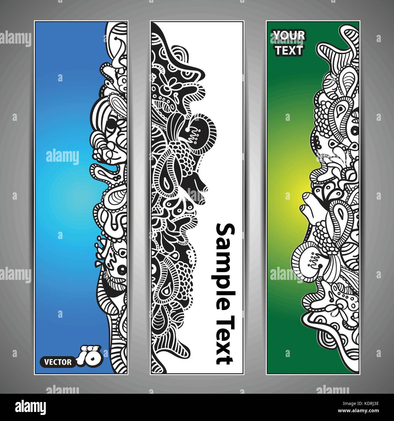 Set black vertical web banners hi-res stock photography and images - Alamy