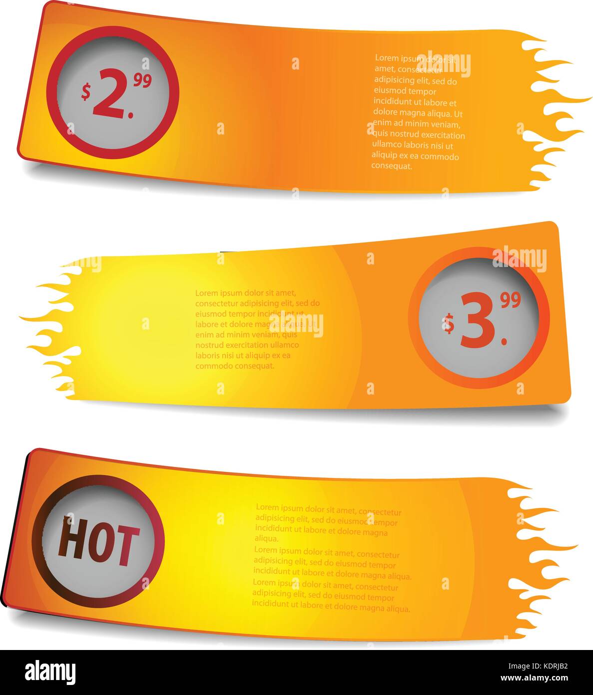 Set of Three Colorful Bright Horizontal Paper Cut Out Headers or ...