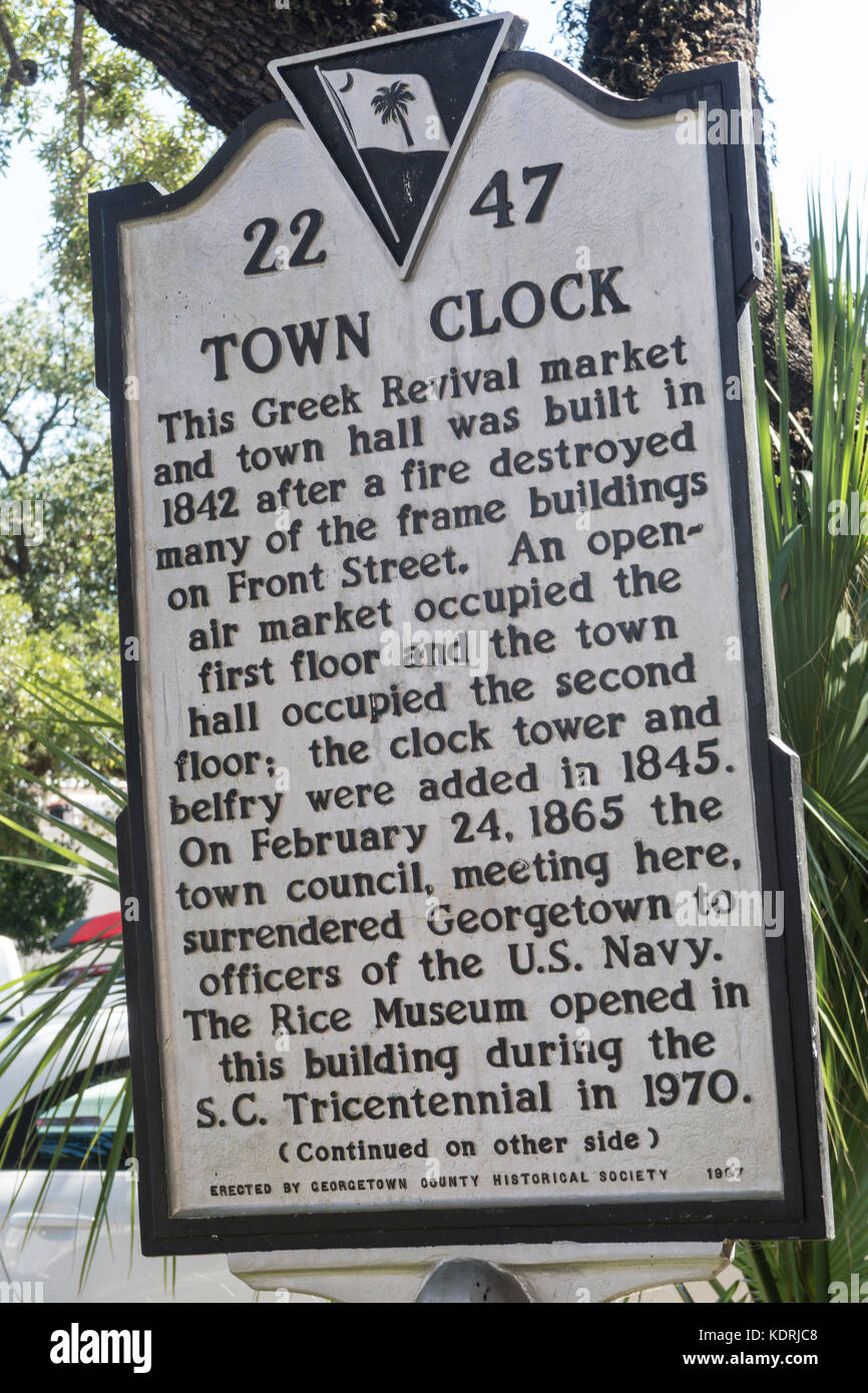 Historic Georgetown Sign High Resolution Stock Photography and Images ...