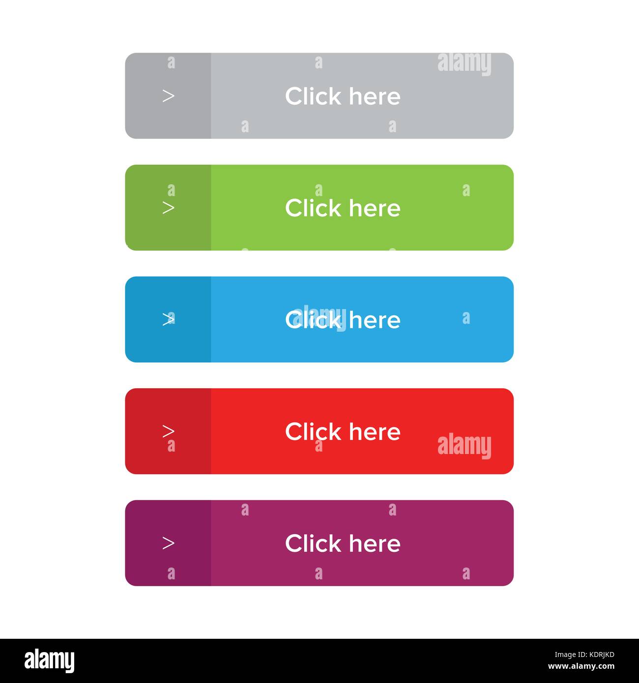 Click here button set Stock Vector Image & Art - Alamy