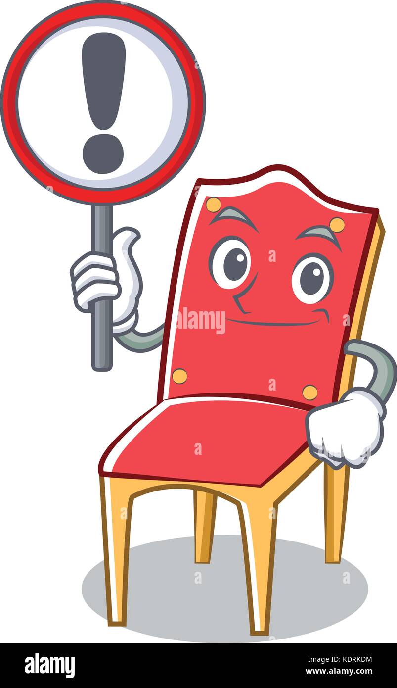 With sign chair character cartoon collection Stock Vector Image & Art ...