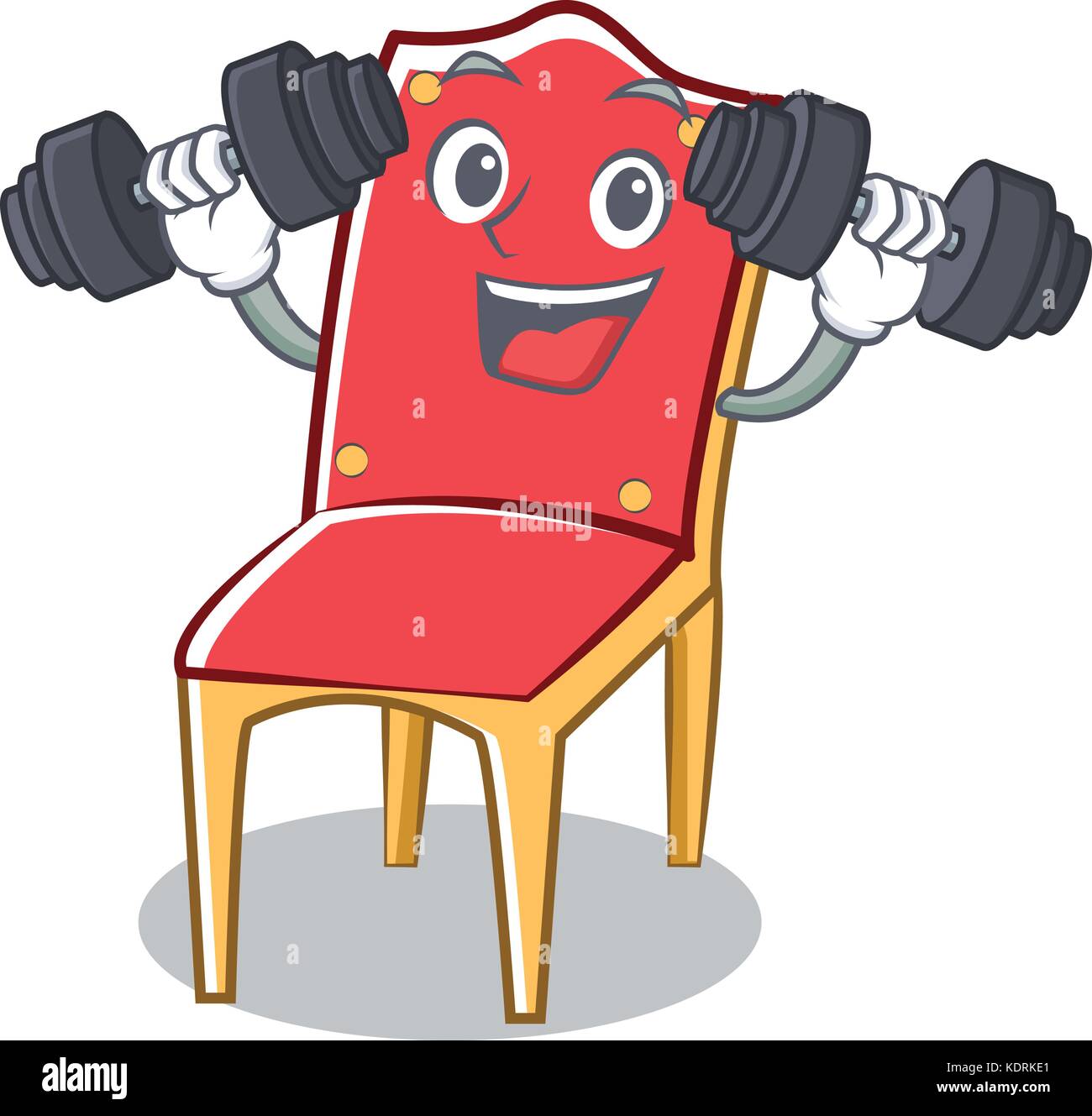 Fitness chair character cartoon collection Stock Vector Image & Art - Alamy