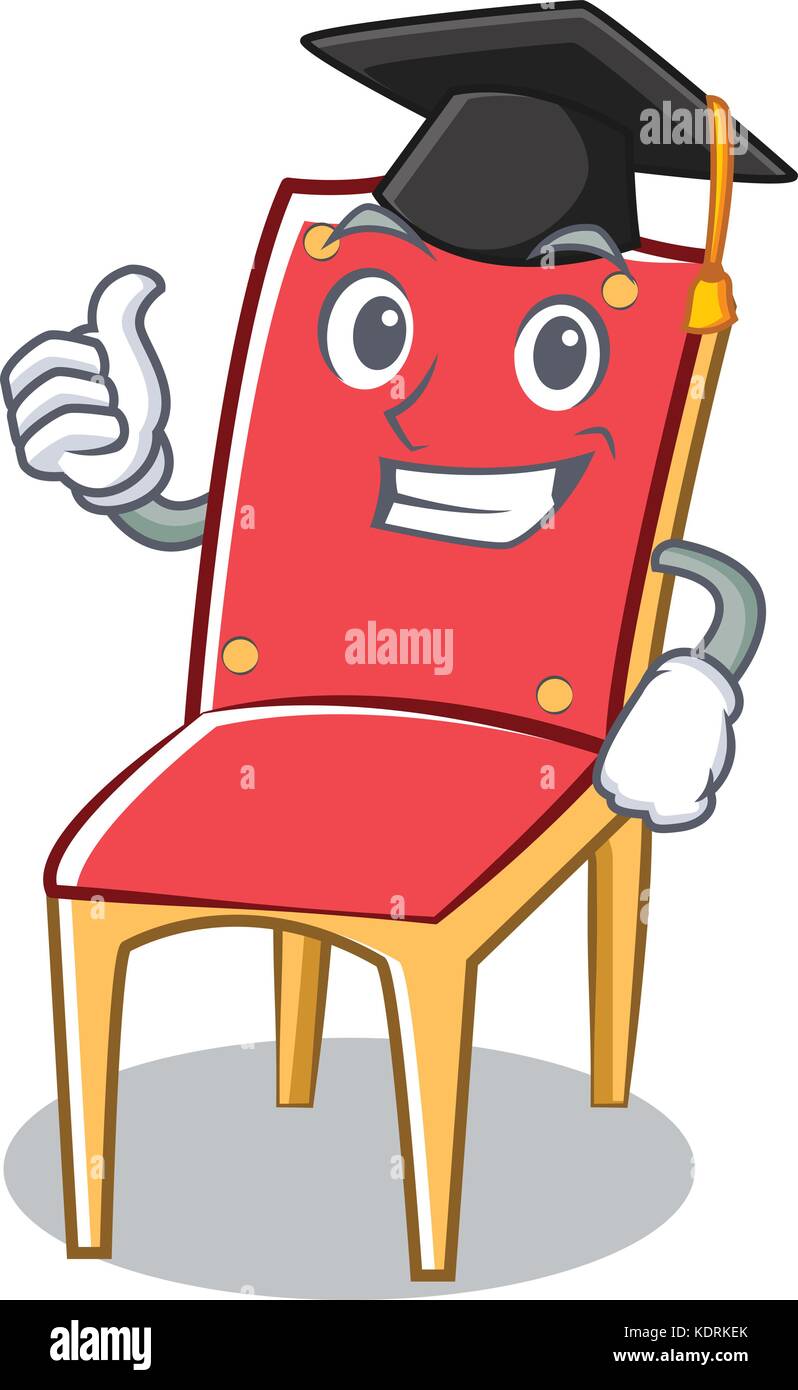 Graduation chair character cartoon collection Stock Vector Image & Art ...