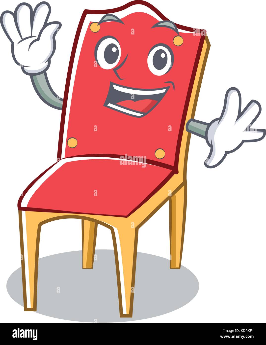 Waving chair character cartoon collection Stock Vector Image & Art - Alamy