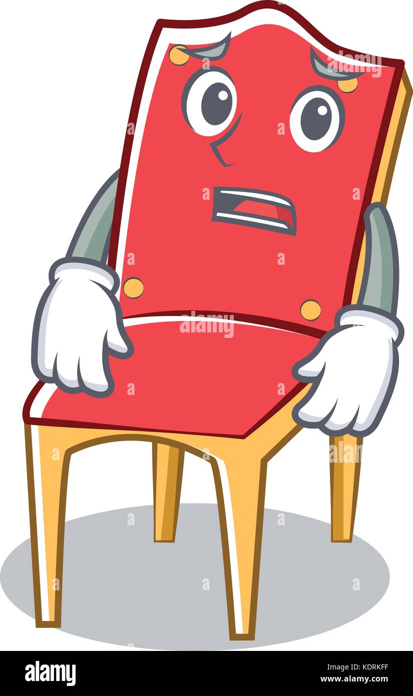 Afraid chair character cartoon collection Stock Vector Image & Art - Alamy