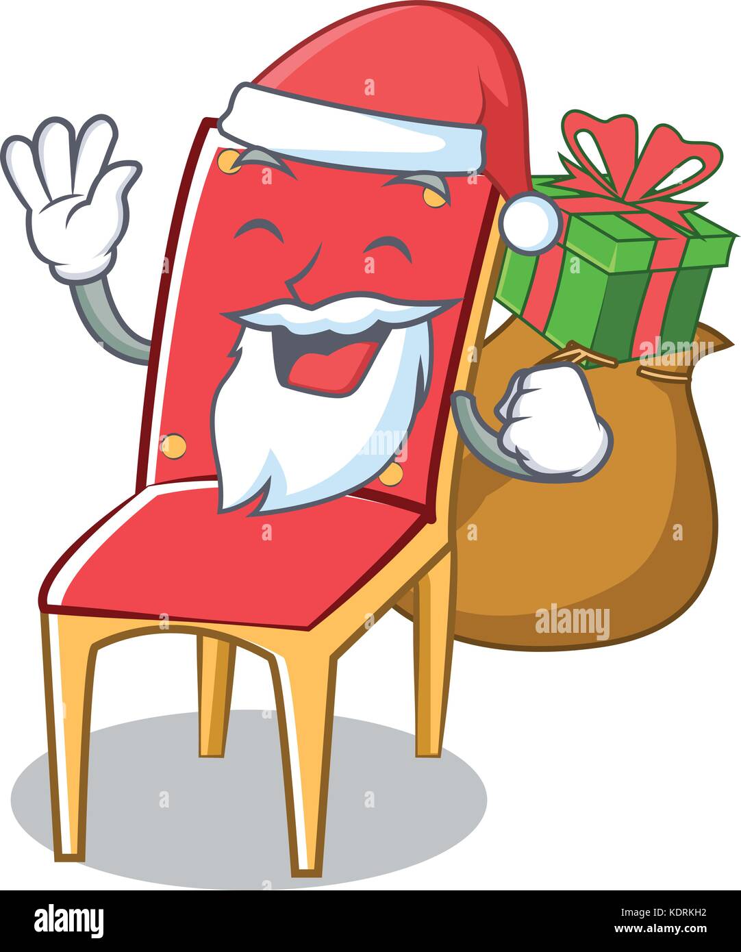 Santa chair character cartoon collection Stock Vector Image & Art - Alamy