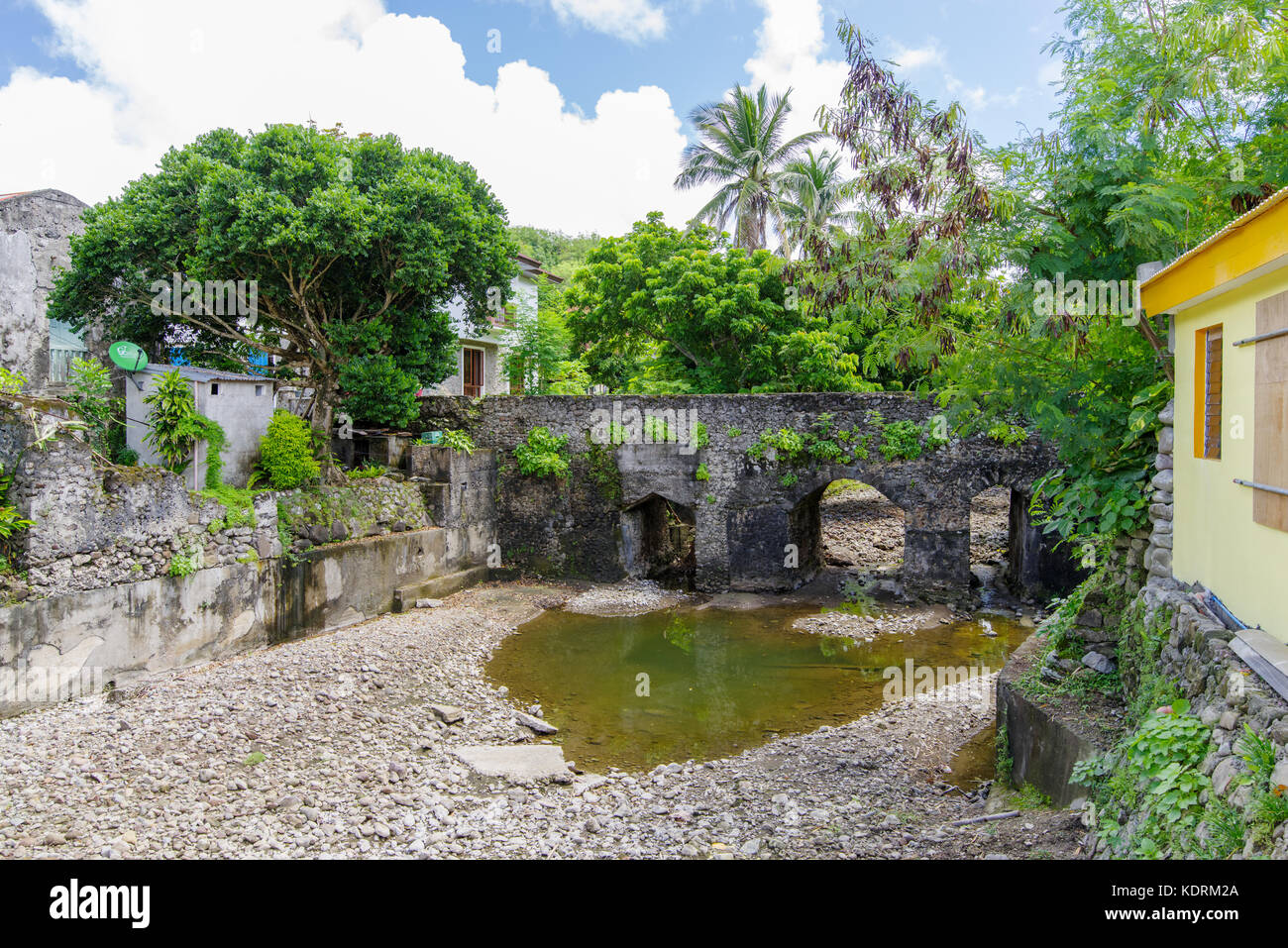 Spanish style old stone bridge at Batan Island, Batanes, Philippines ...