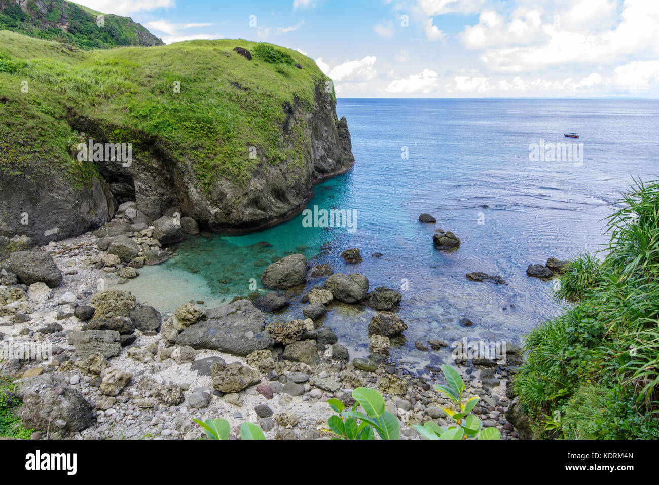 Blue Lagoon at Batan Island, Batanes, Philippines Stock Photo - Alamy