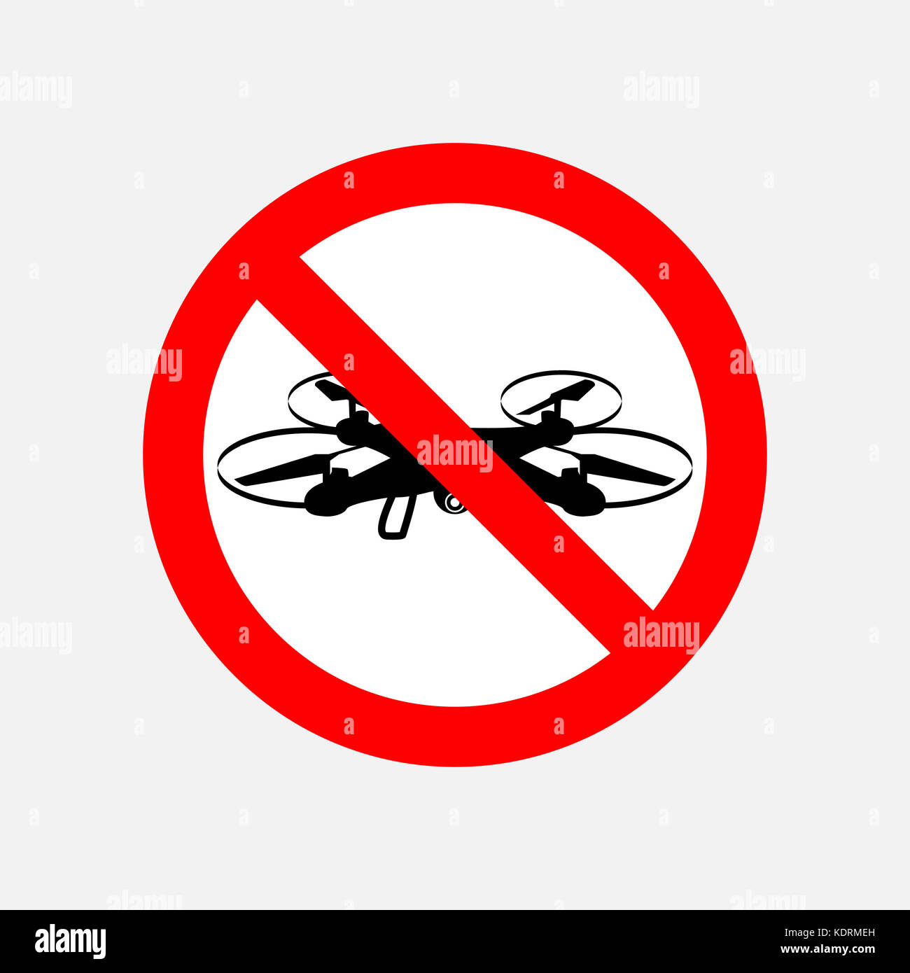 No drones vector hi-res stock photography and images - Alamy