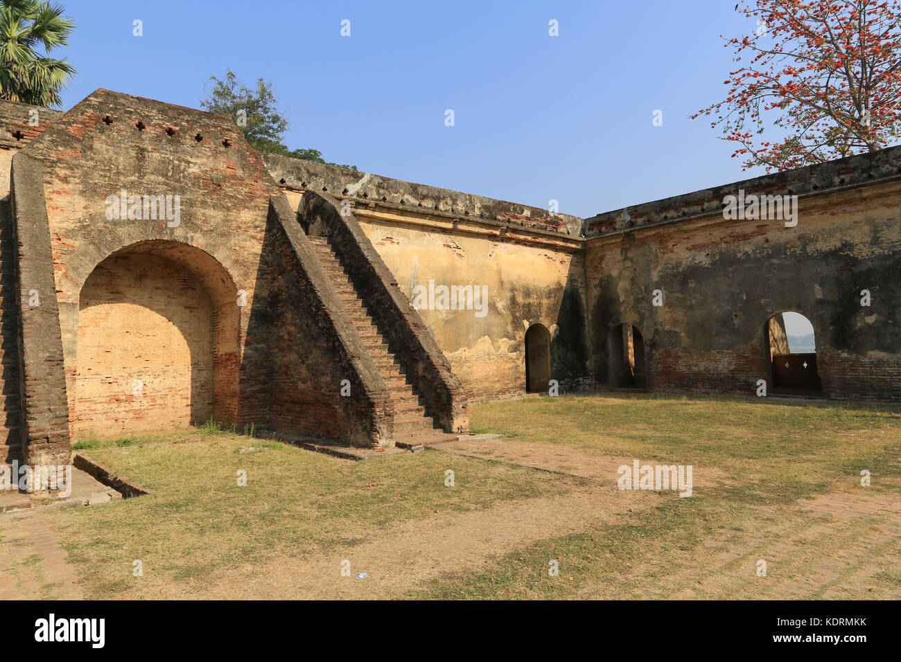 Minhla Village on the right (west) bank of the Irrawaddy River in ...