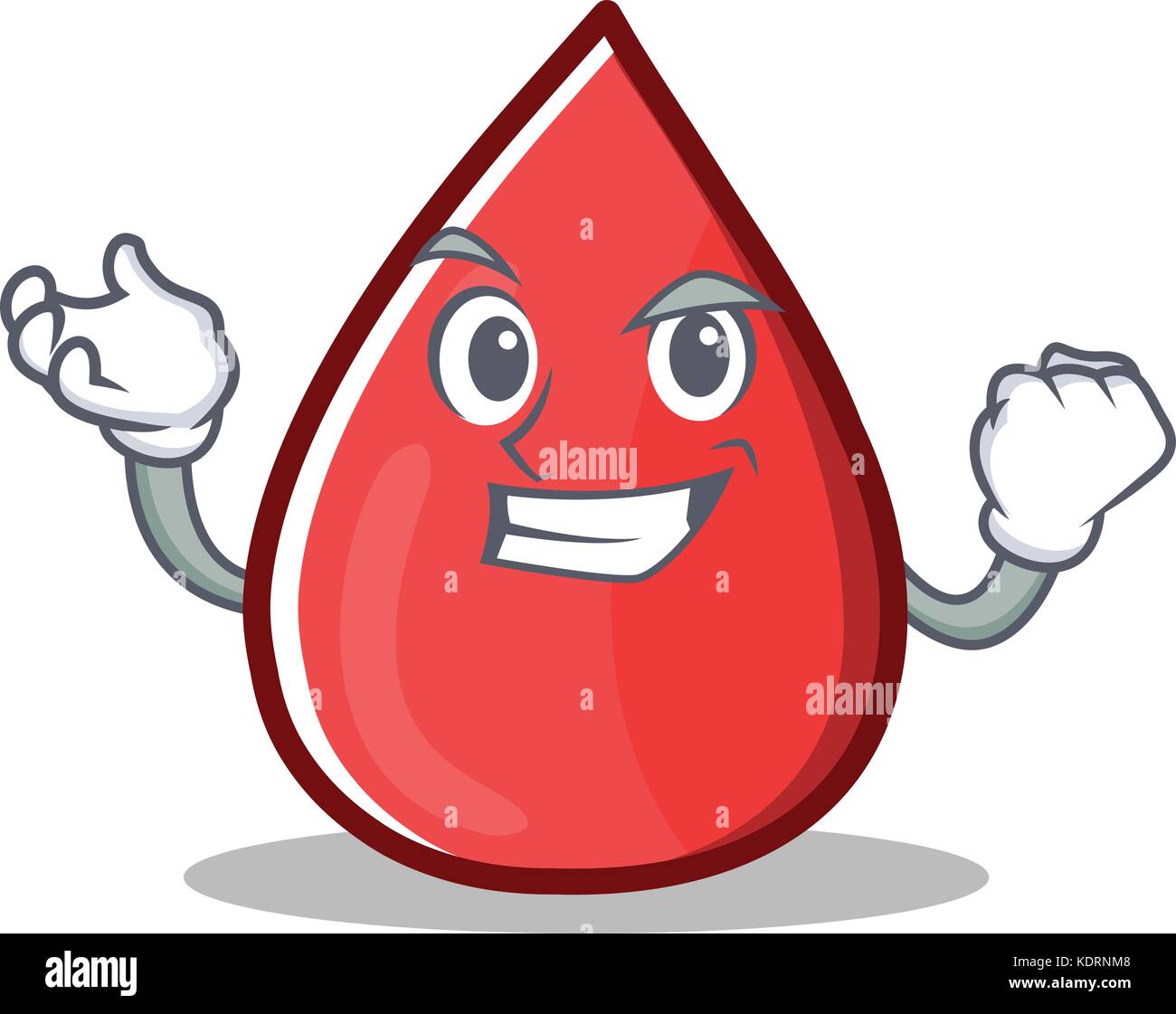 Successful Blood Drop Cartoon Mascot Character Stock Vector Image & Art ...