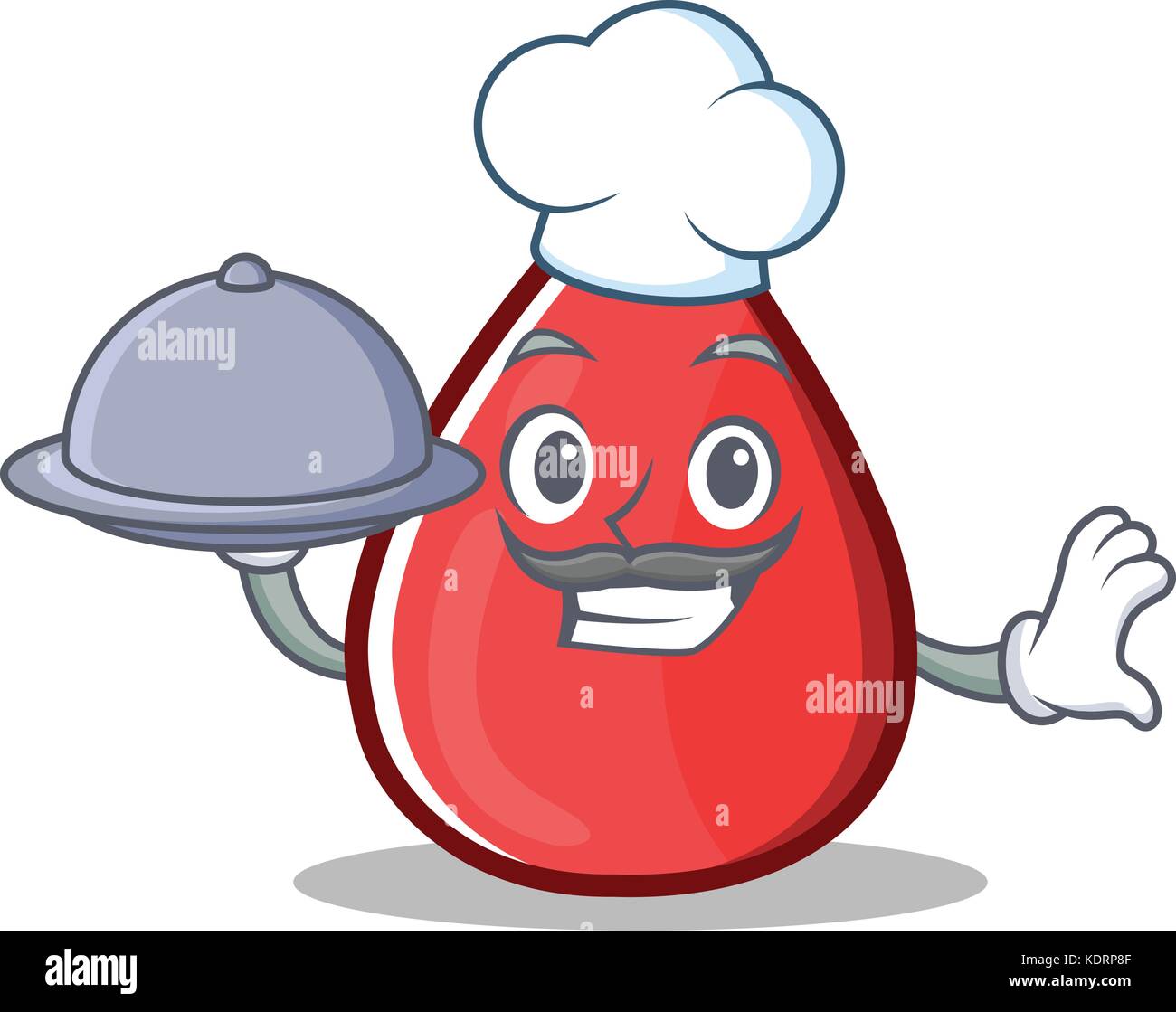 Chef Blood Drop Cartoon Mascot Character Stock Vector Image & Art - Alamy