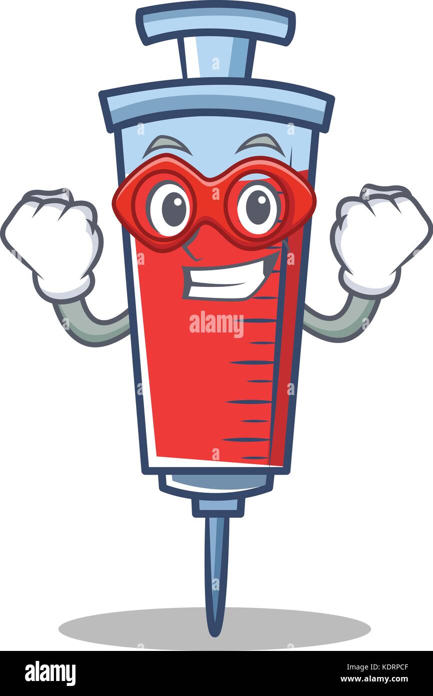 Super hero syringe character cartoon style Stock Vector Image & Art - Alamy