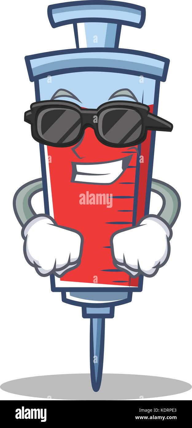 Super cool syringe character cartoon style Stock Vector Image & Art - Alamy
