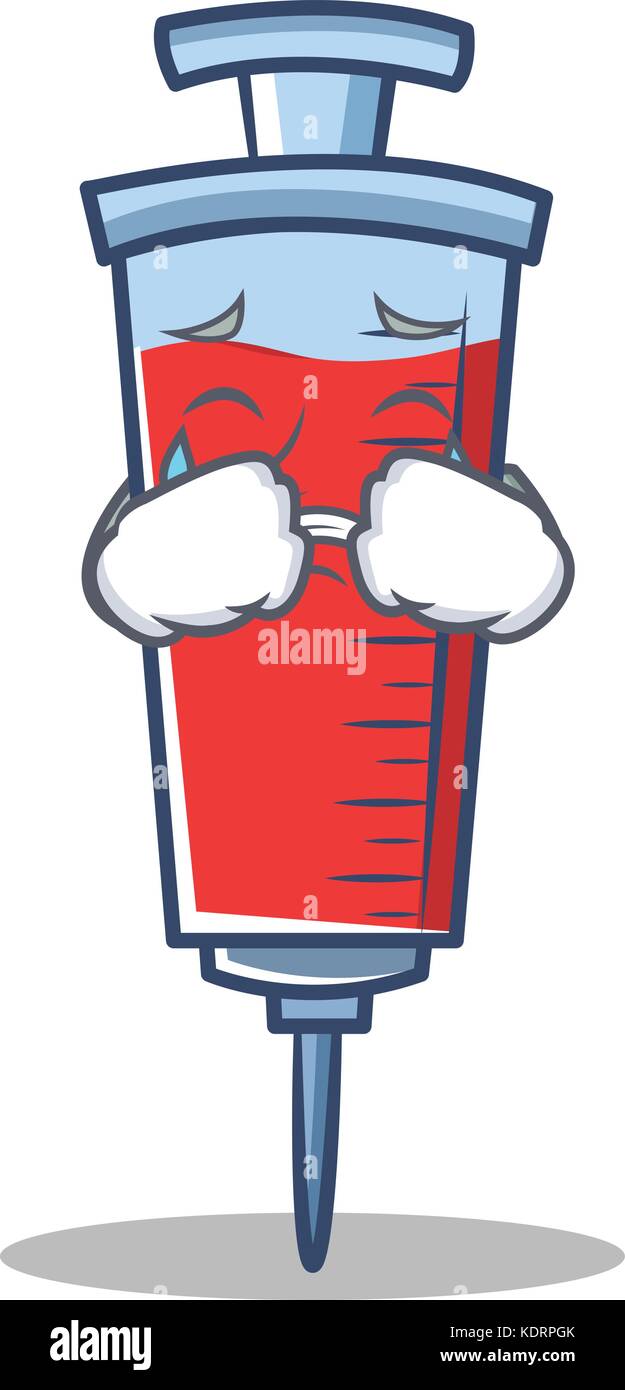 Doctor injection crying Stock Vector Images - Alamy