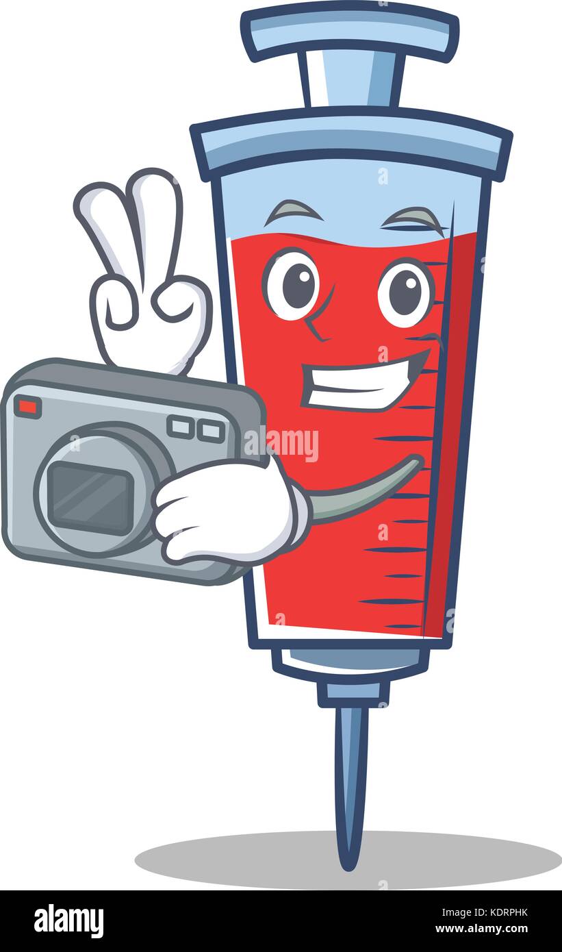 Photography syringe character cartoon style Stock Vector Image & Art ...
