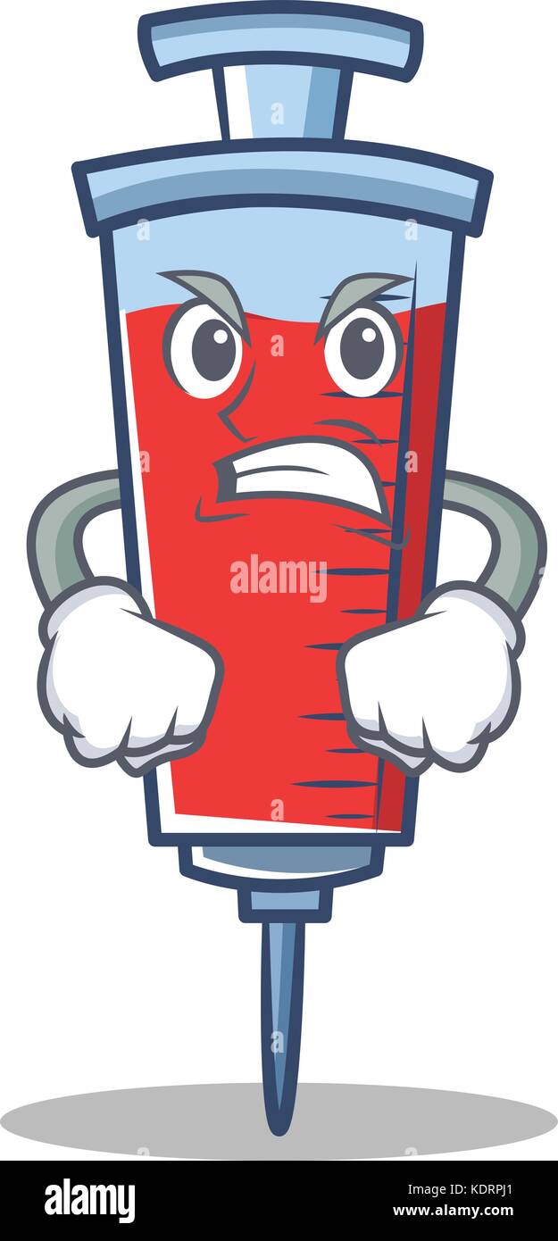 Angry syringe character cartoon style Stock Vector Image & Art - Alamy