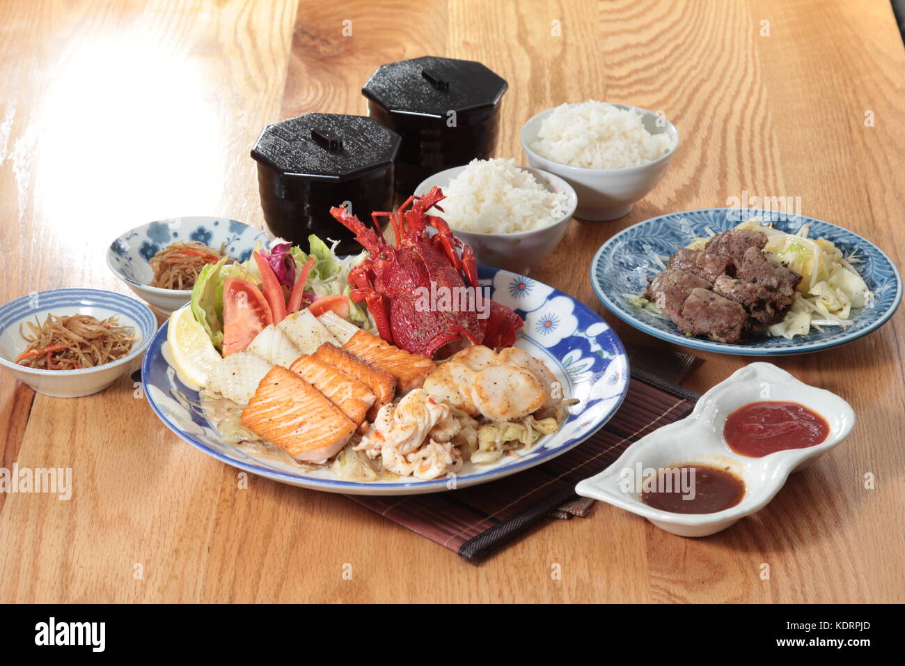 japanese set meal Stock Photo - Alamy