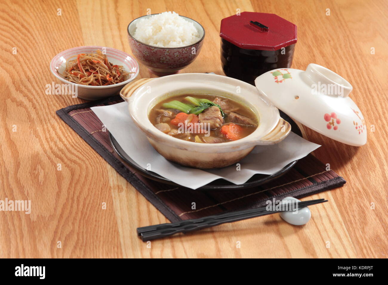 japanese set meal Stock Photo - Alamy