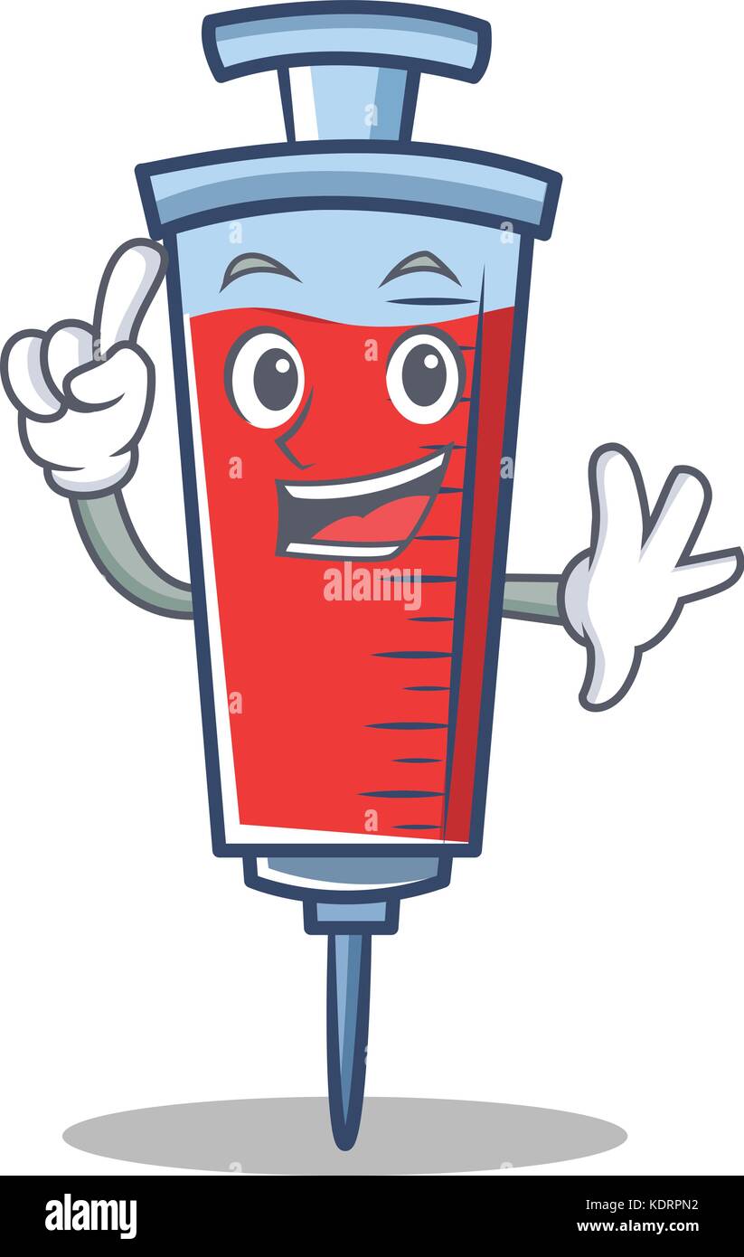 Finger syringe character cartoon style Stock Vector Image & Art - Alamy