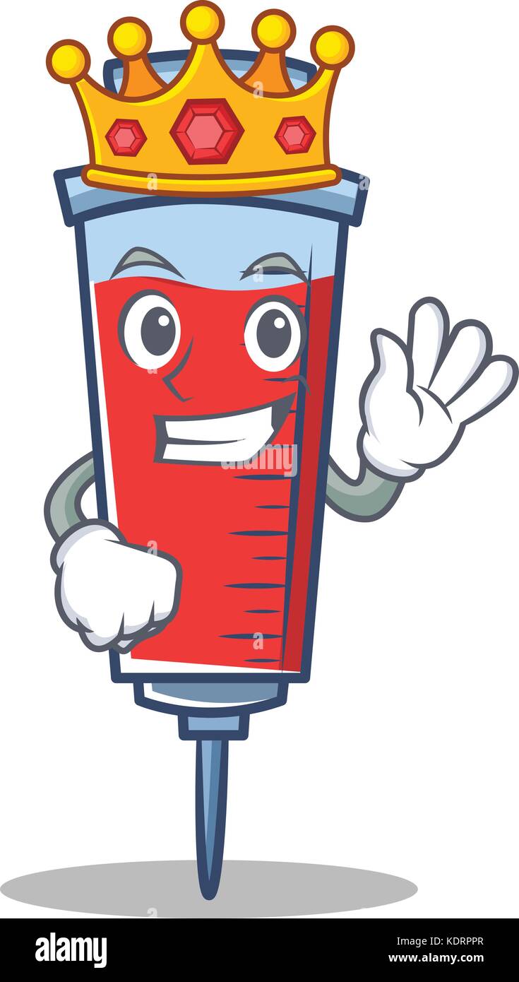 King syringe character cartoon style Stock Vector Image & Art - Alamy