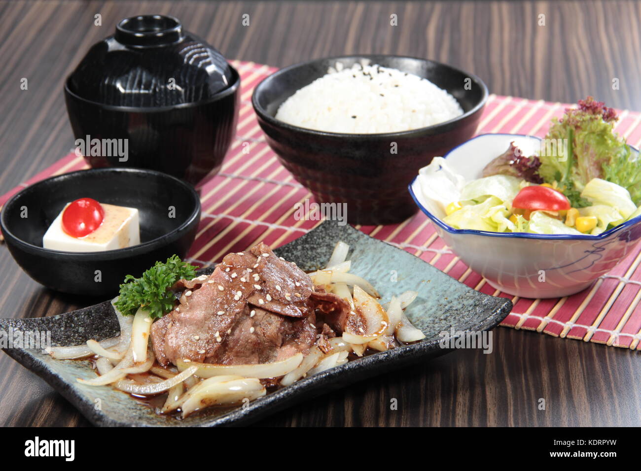 japanese set meal Stock Photo - Alamy