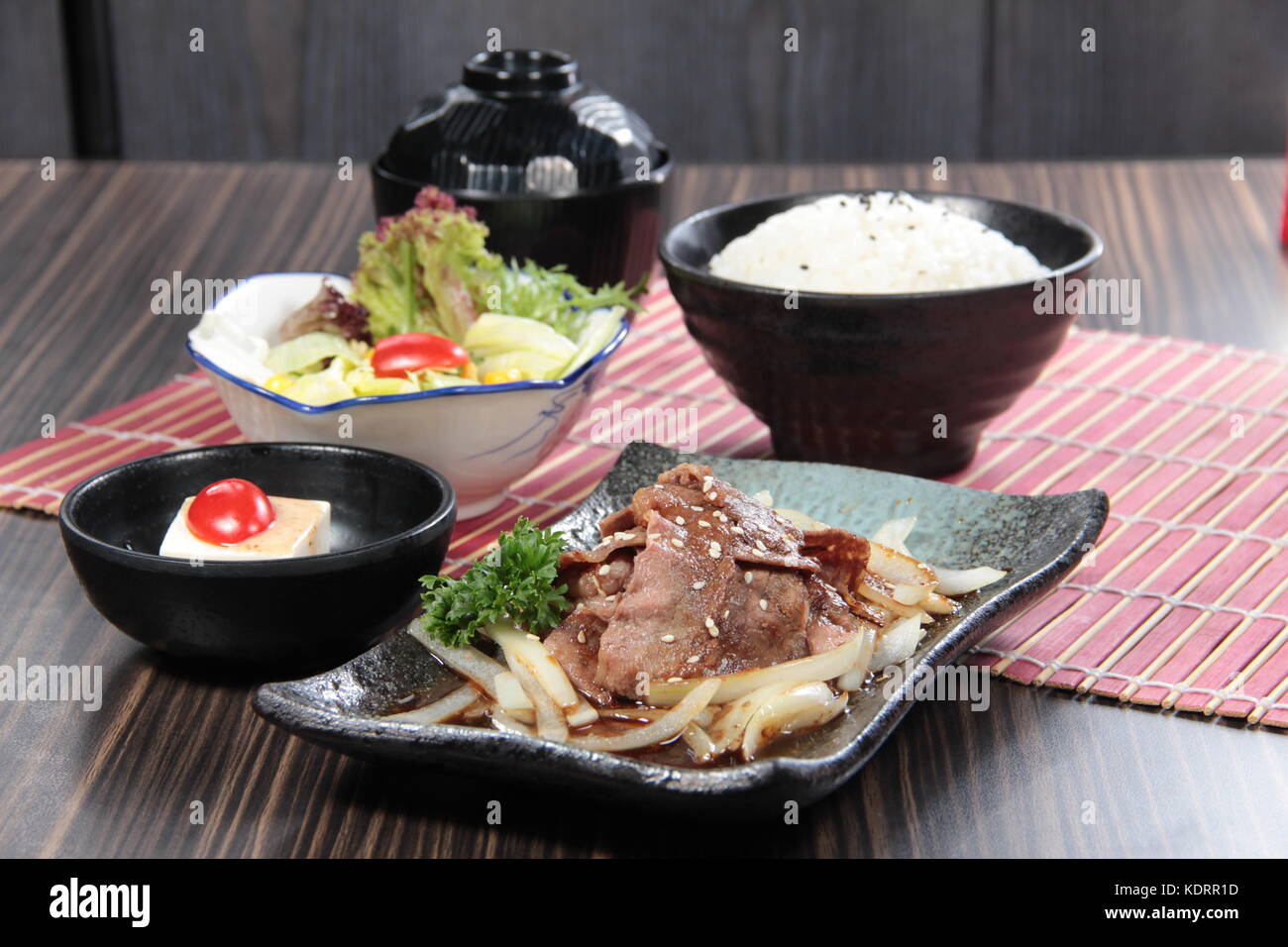 japanese set meal Stock Photo - Alamy