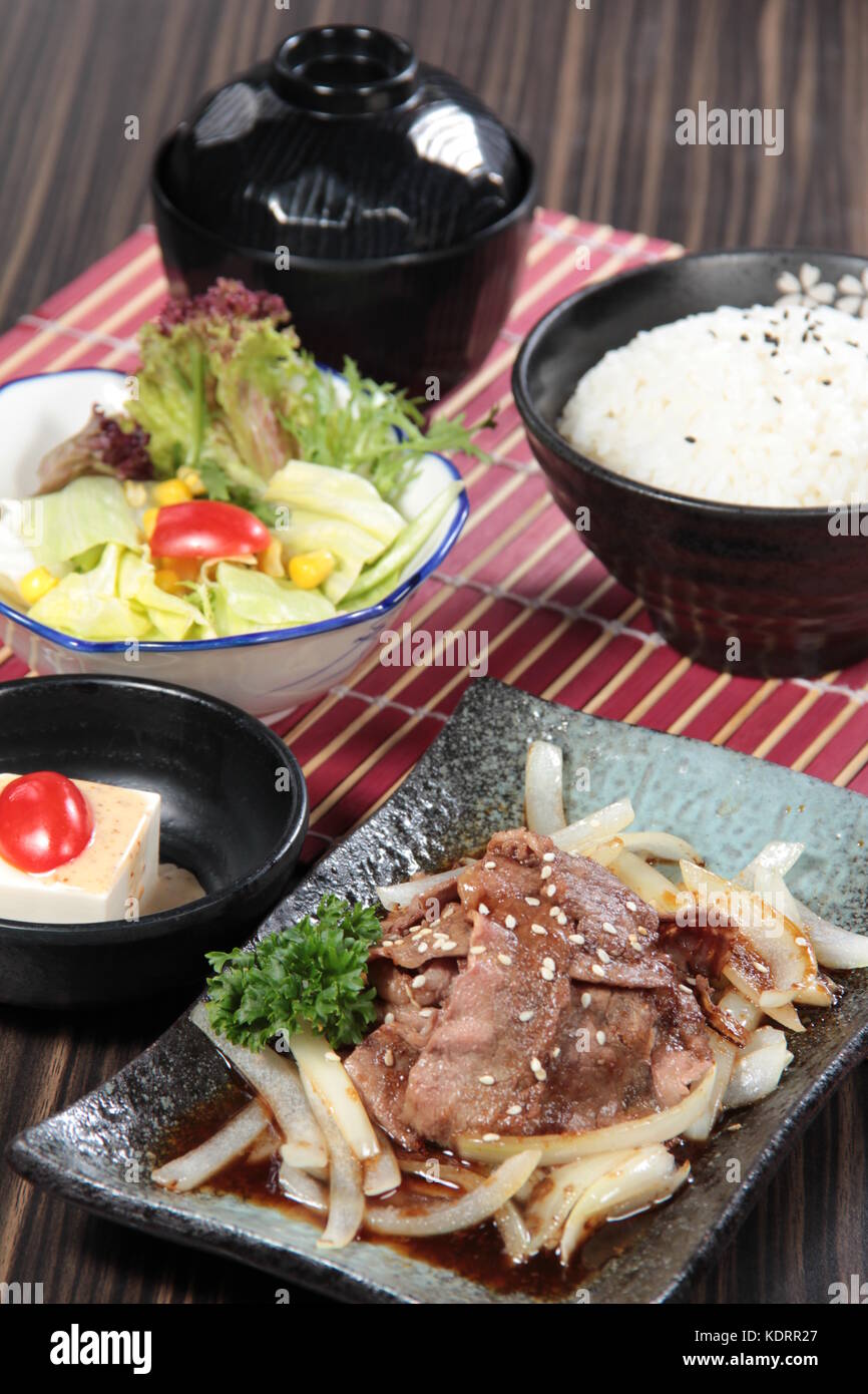 japanese set meal Stock Photo - Alamy