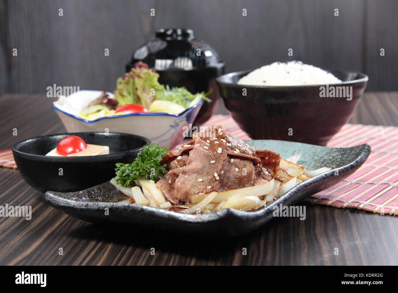 japanese set meal Stock Photo - Alamy