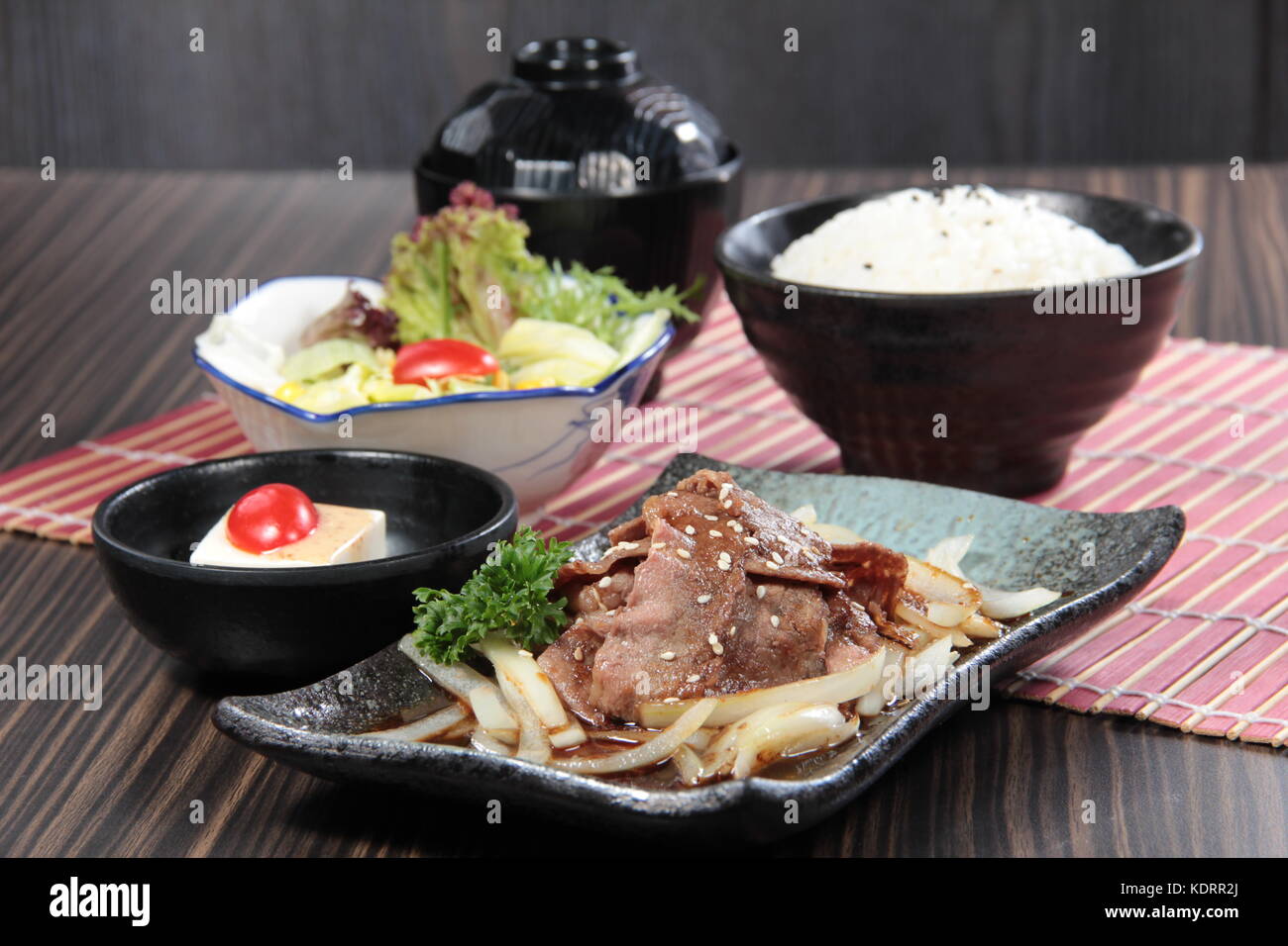 japanese set meal Stock Photo - Alamy