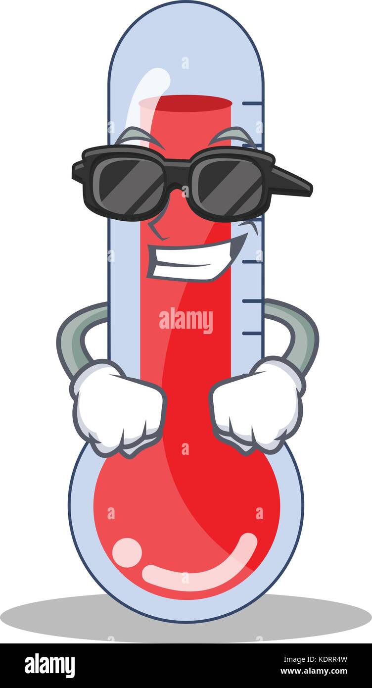 Super cool thermometer character cartoon collection Stock Vector Image ...