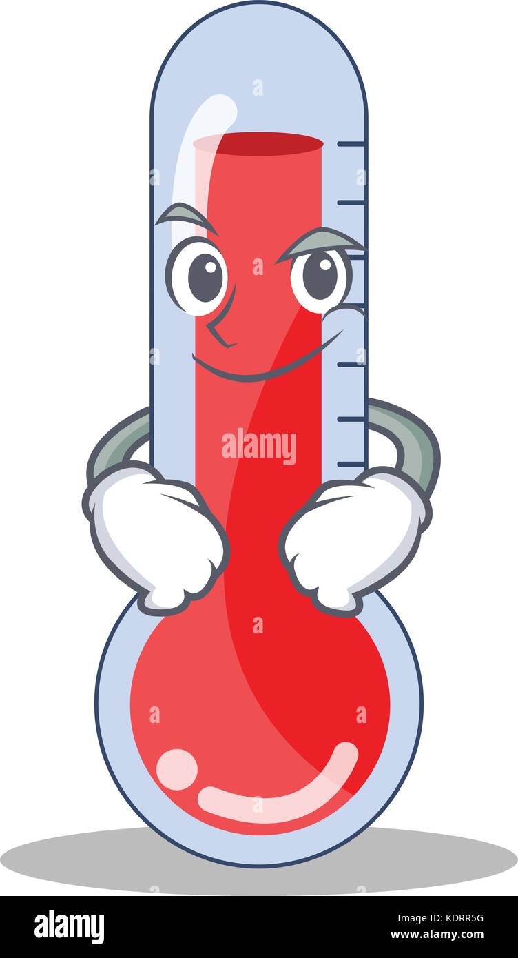 Smirking thermometer character cartoon collection Stock Vector Image ...
