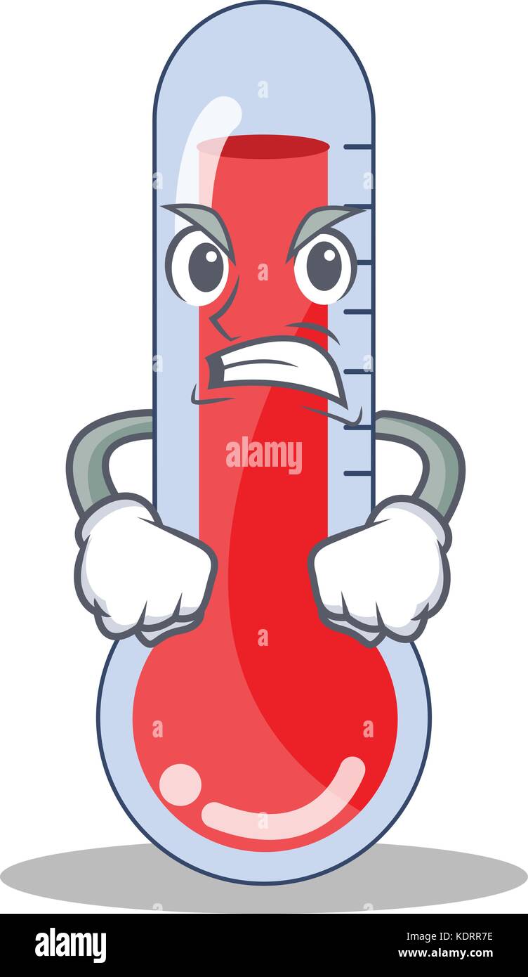 Angry thermometer character cartoon collection Stock Vector Image & Art ...