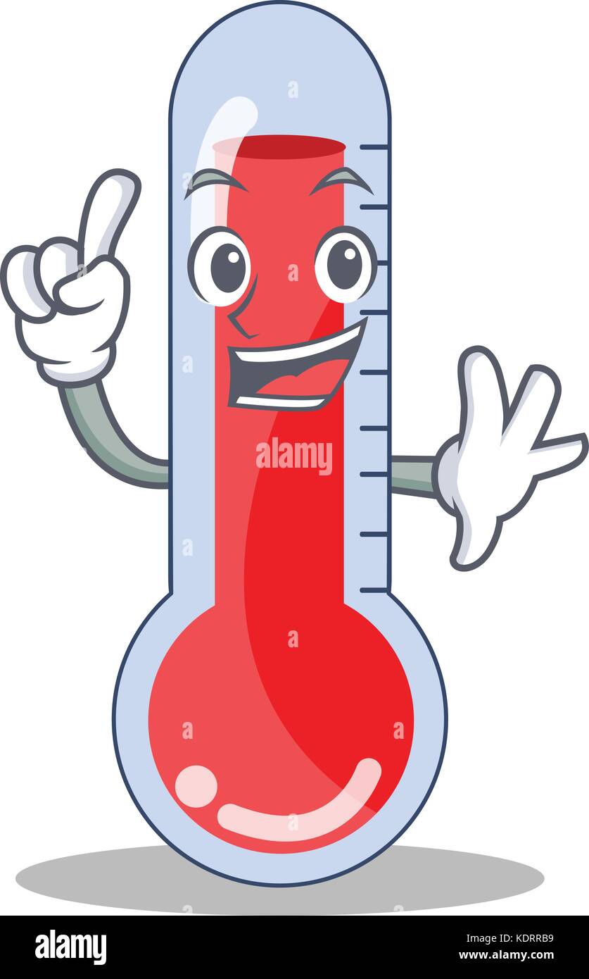 Finger thermometer character cartoon collection Stock Vector Image ...