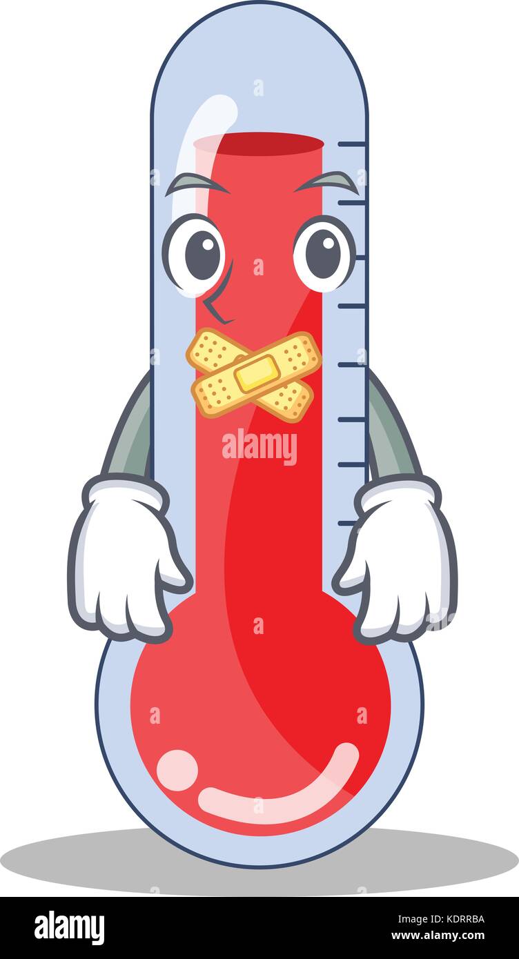 Silent thermometer character cartoon collection Stock Vector Image ...