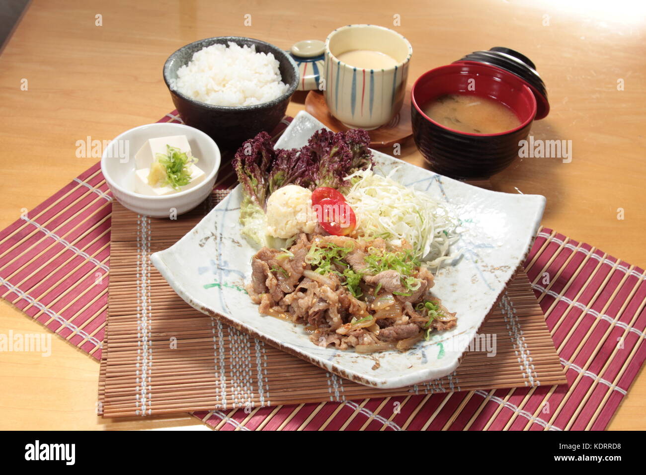 japanese set meal Stock Photo - Alamy